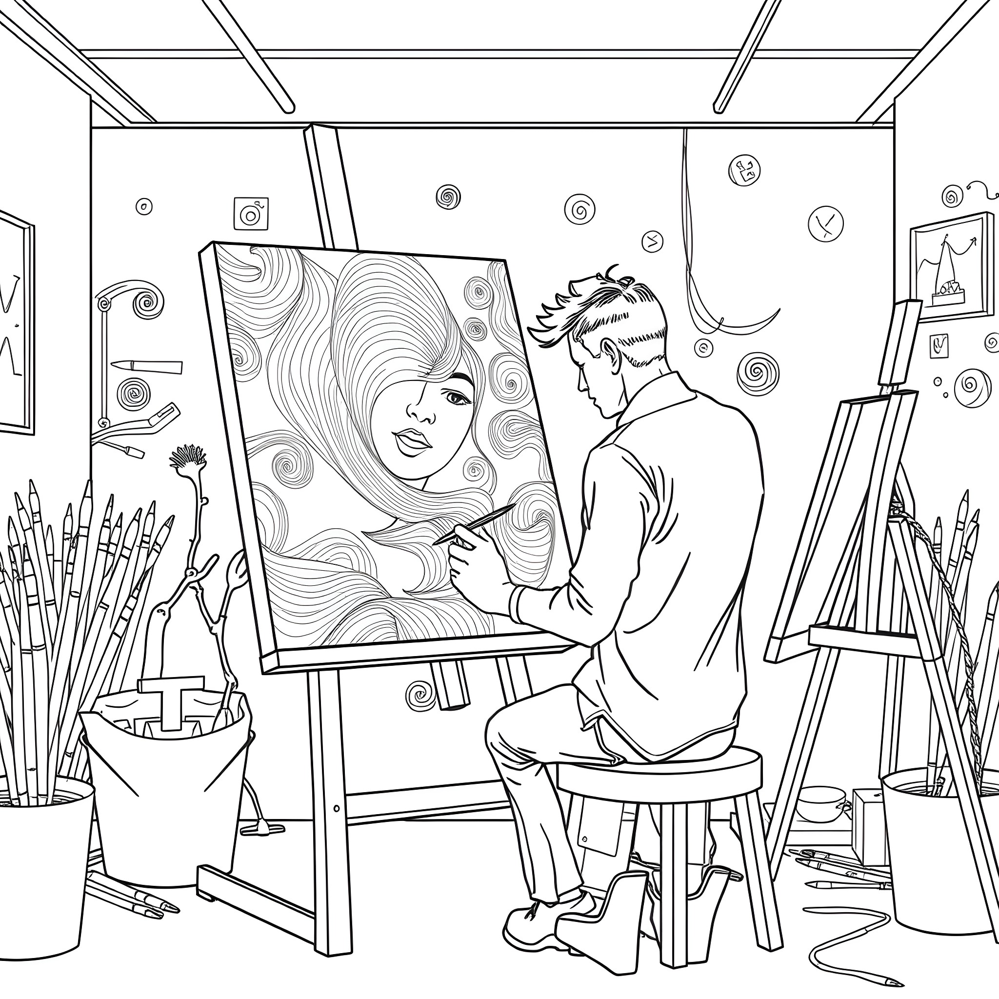 Best Male Coloring Pages (Free Printable PDF)