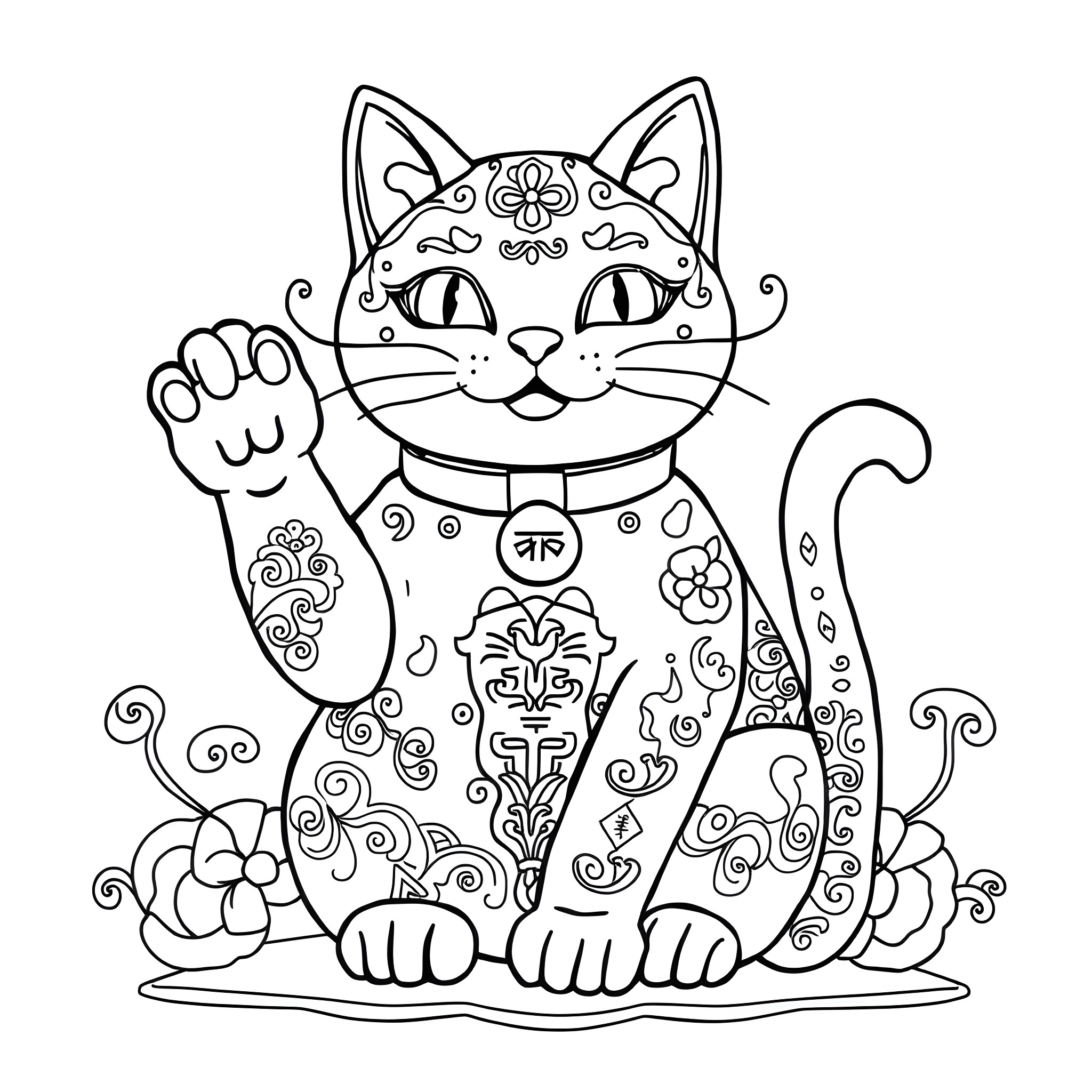 Best Lucky Cat Coloring Pages (Free Printable PDF)
