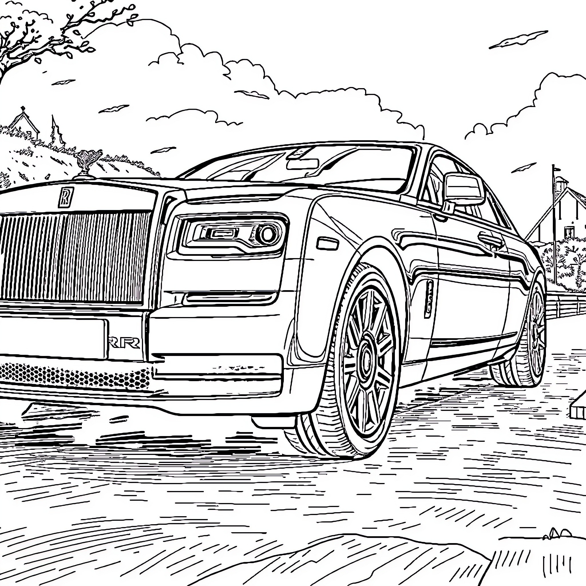 Best Rolls Royce Coloring Pages (Free Printable PDF)