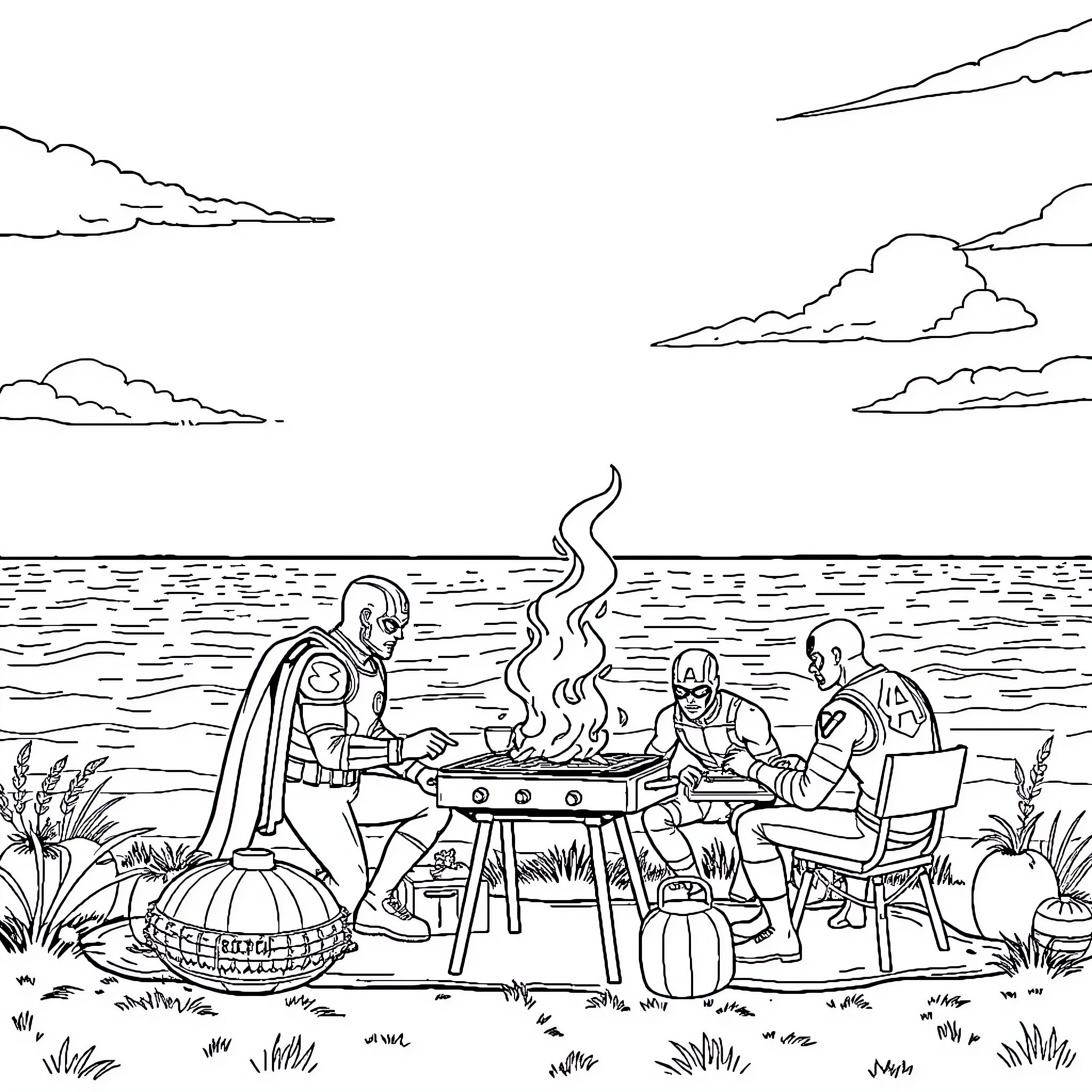 6 Best Grill Coloring Pages (Free Printable PDFs)