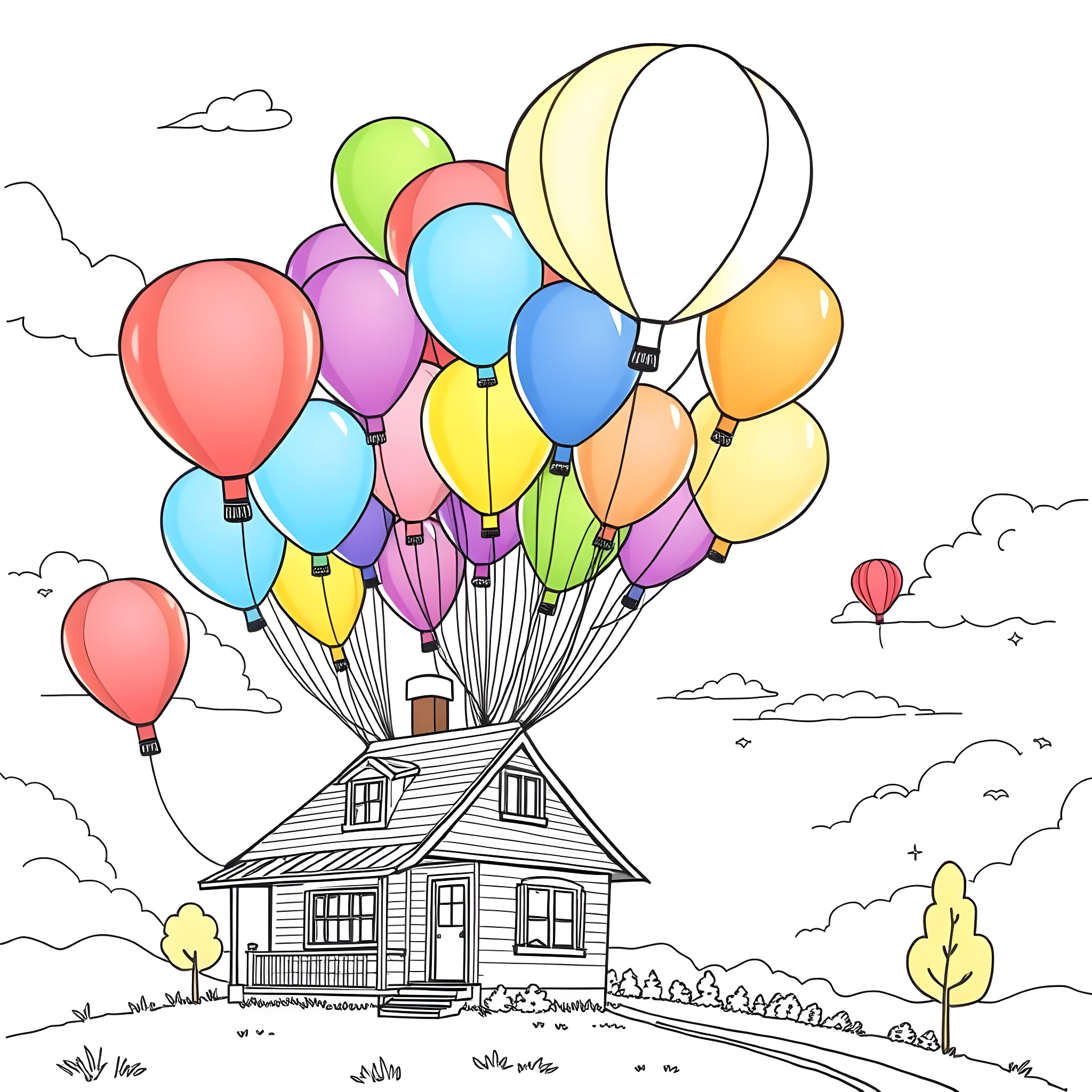 Best Balloon Coloring Pages (Free Printable PDF)