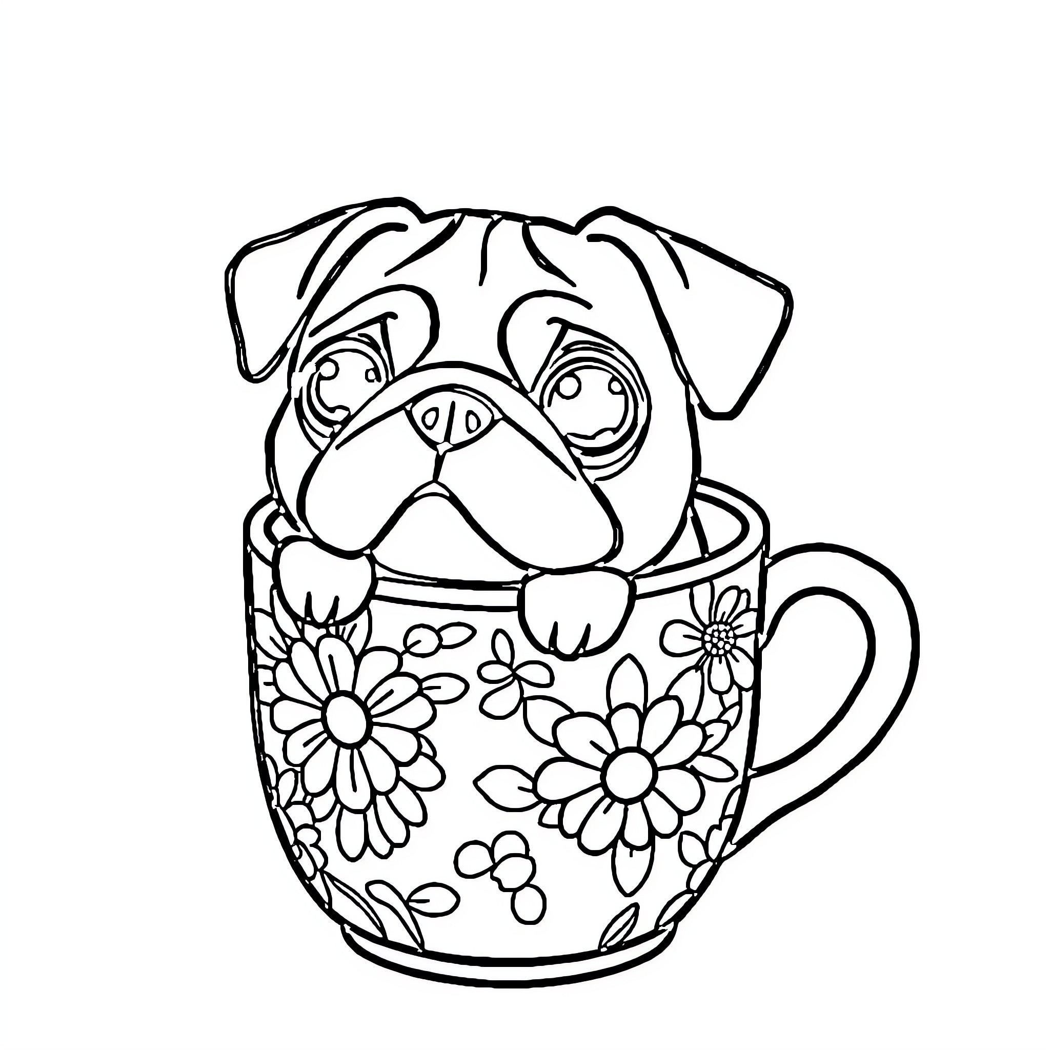 Best Pug Coloring Pages (Free Printable PDF)