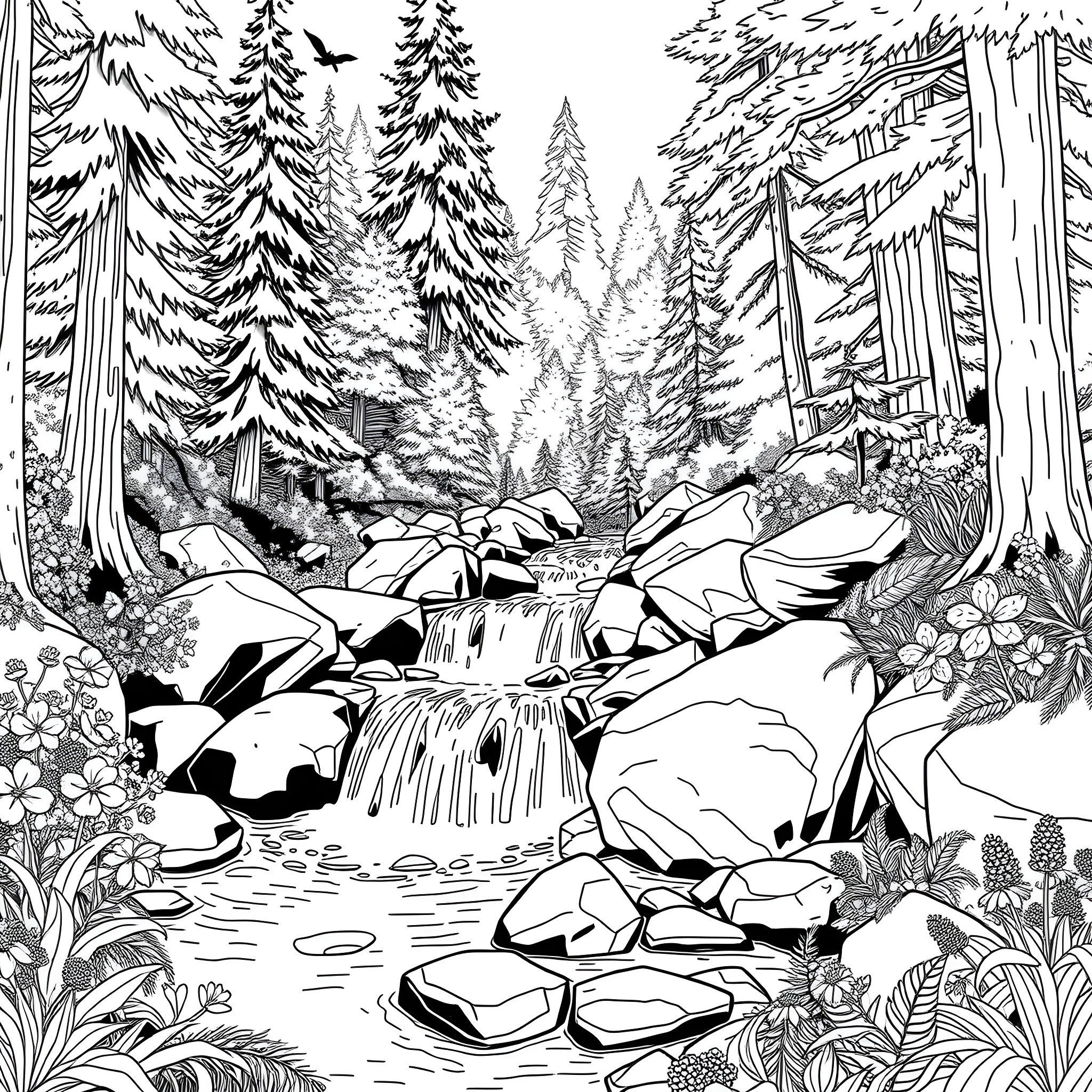20 Best Waterfall Coloring Pages (Free Printable PDFs)