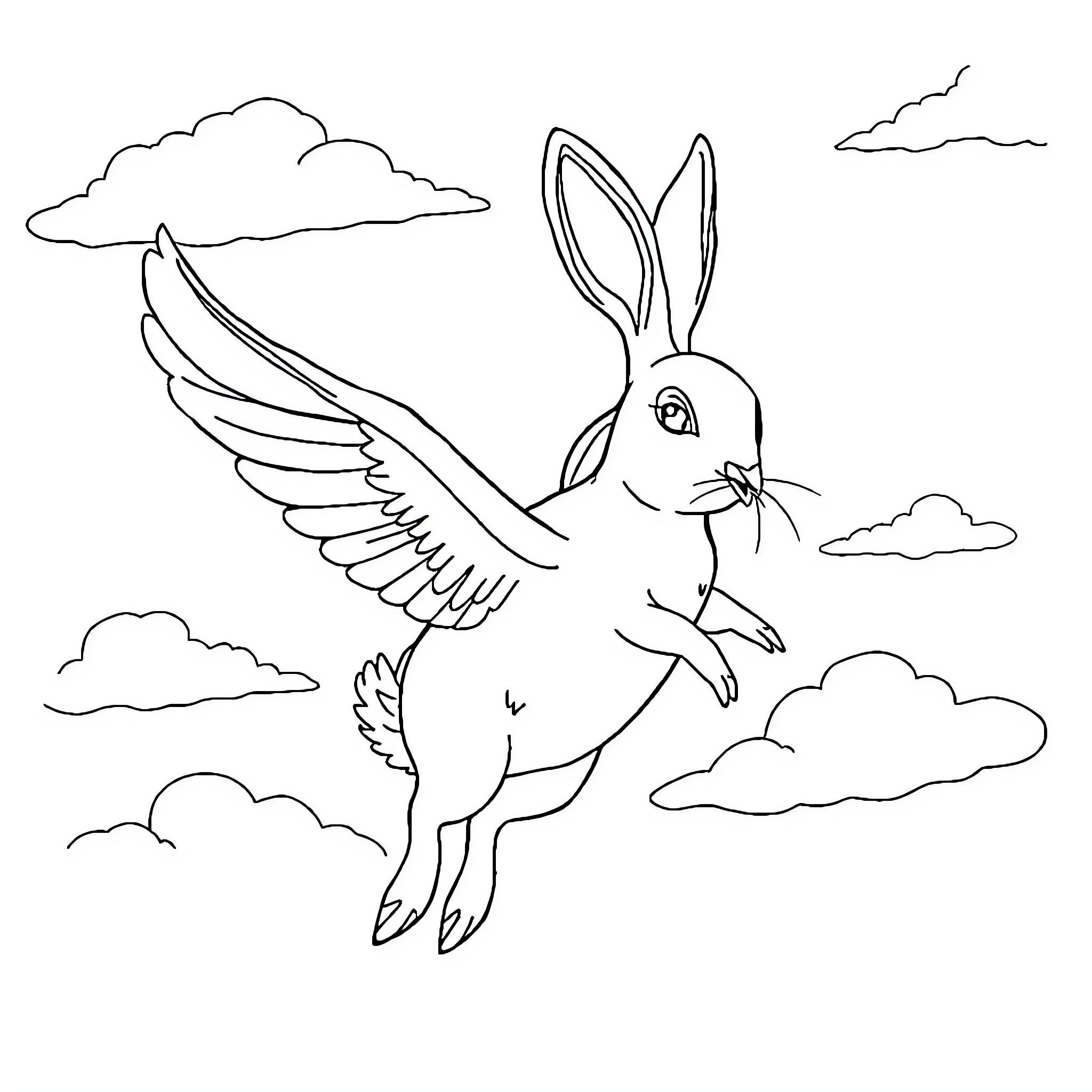 Best Flying Rabbit Coloring Pages (Free Printable PDF)