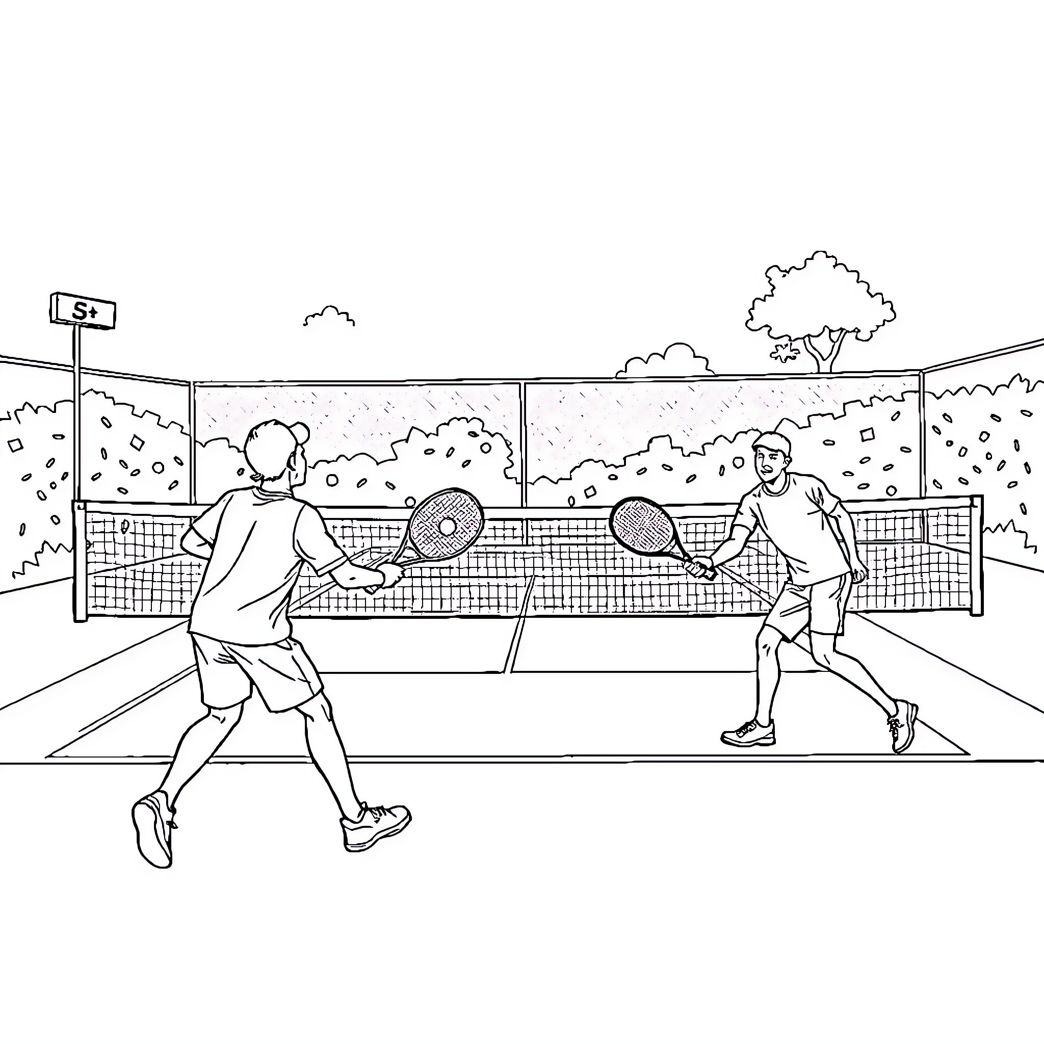 3 Best Padel Coloring Pages (Free Printable PDFs)