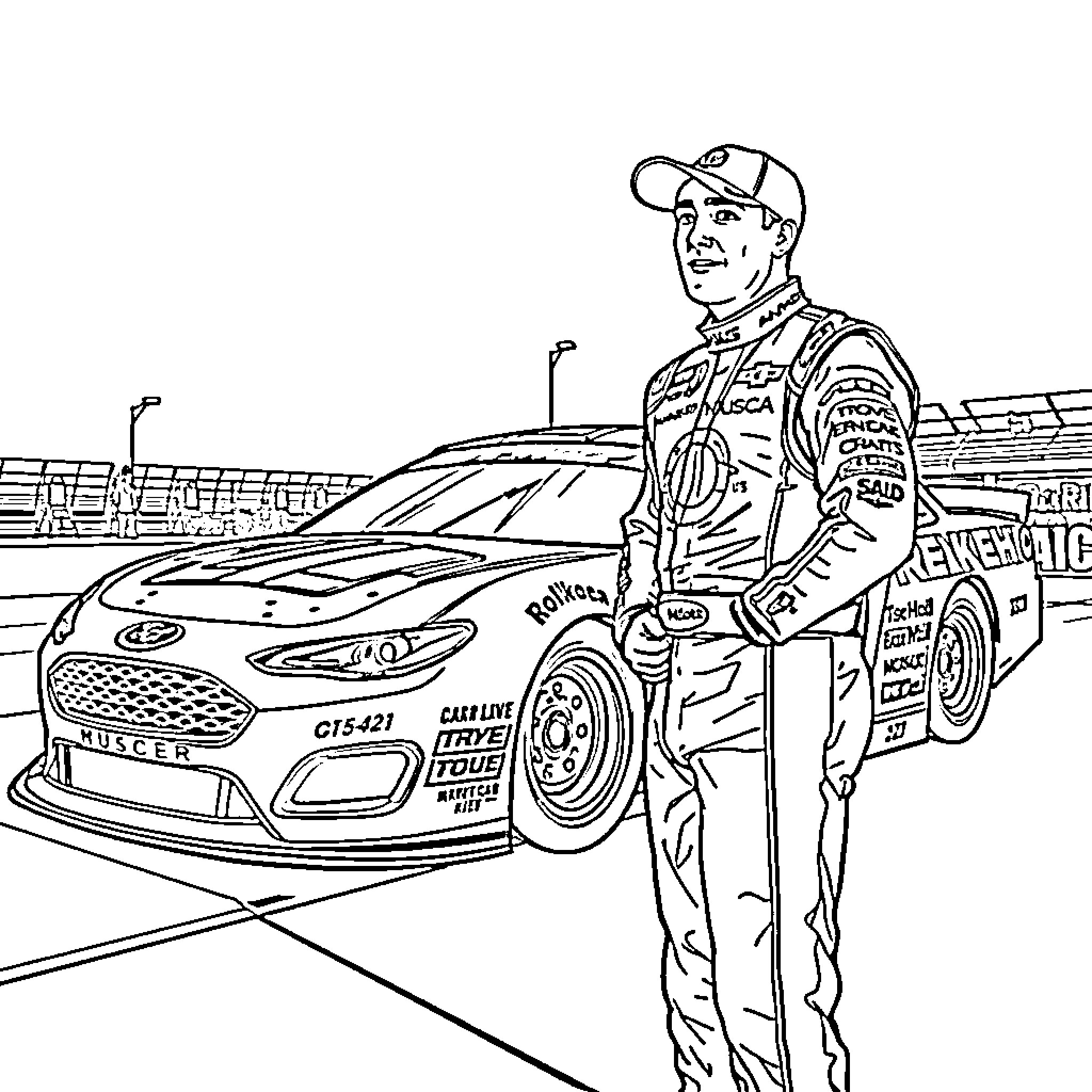 Best Kyle Busch Coloring Pages (Free Printable PDF)