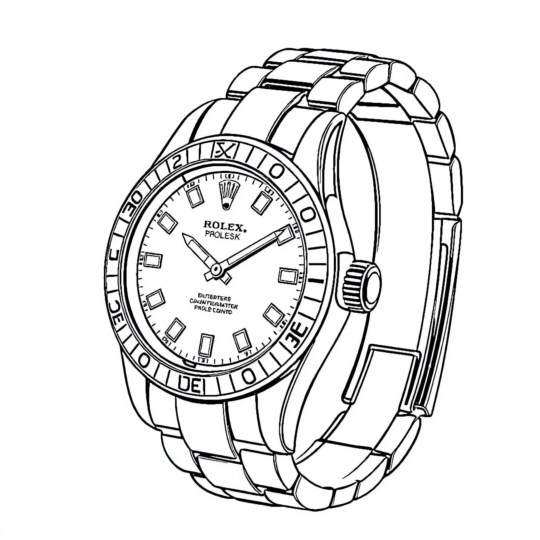 3 Best Rolex Coloring Pages (Free Printable PDFs)