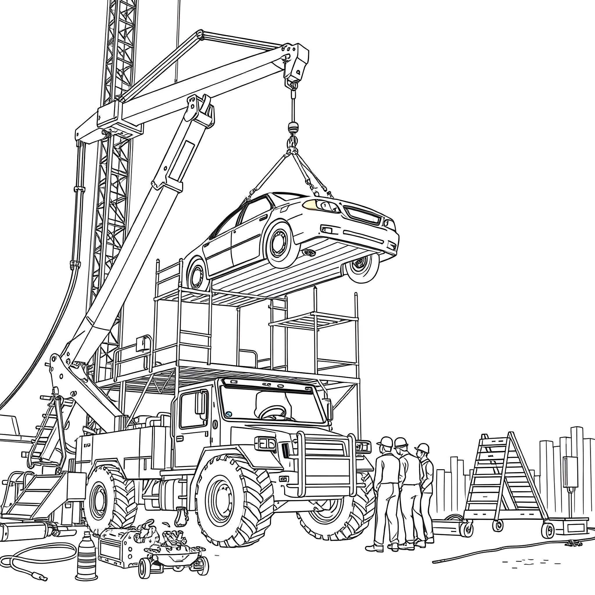 Best Construction Vehicle Coloring Pages (Free Printable PDF)