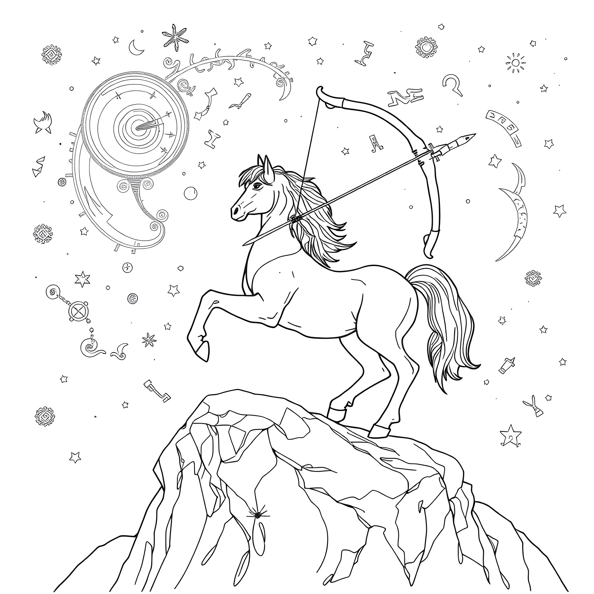 Best Sagittarius Coloring Pages (Free Printable PDF)