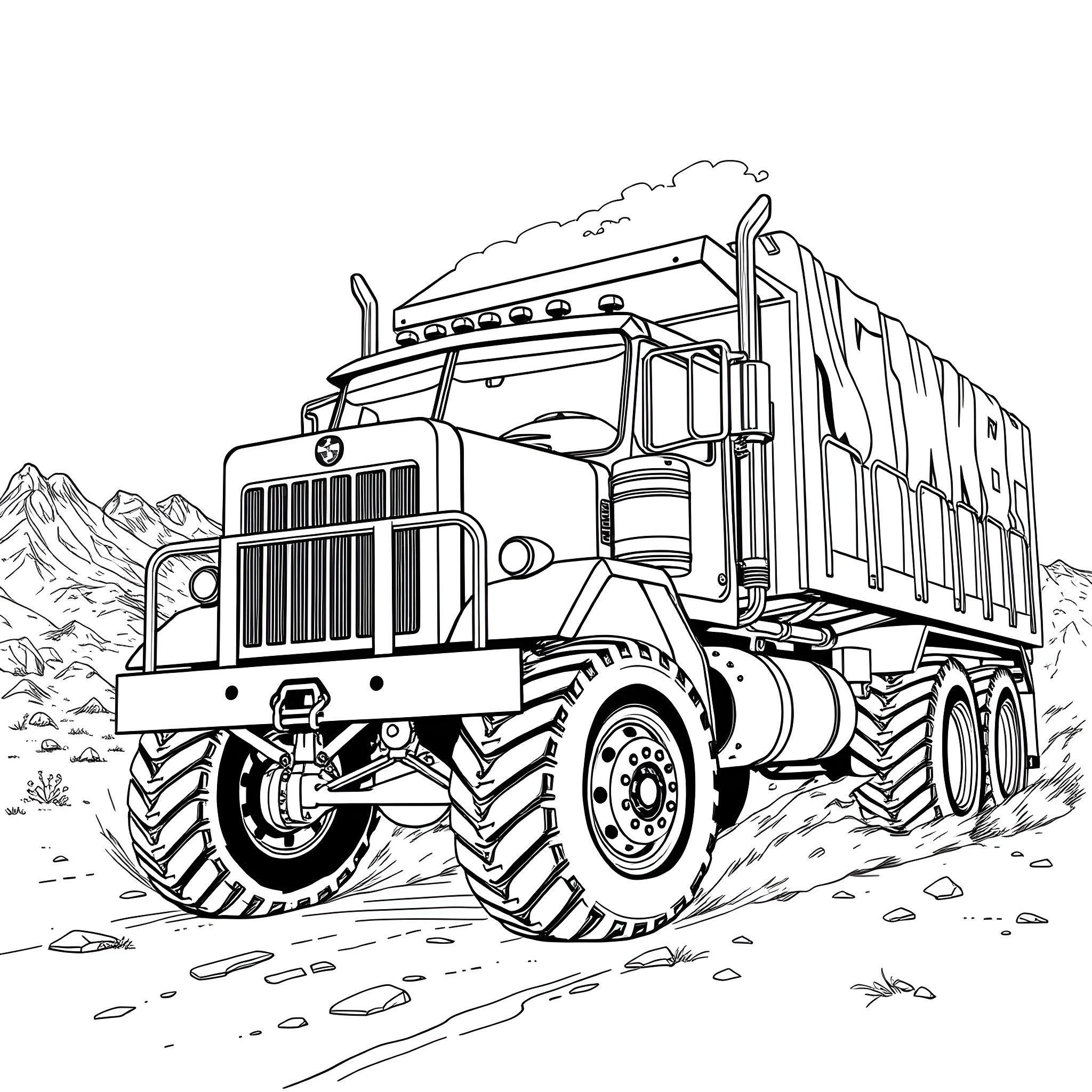 15 Best Hauling Coloring Pages (Free Printable PDFs)