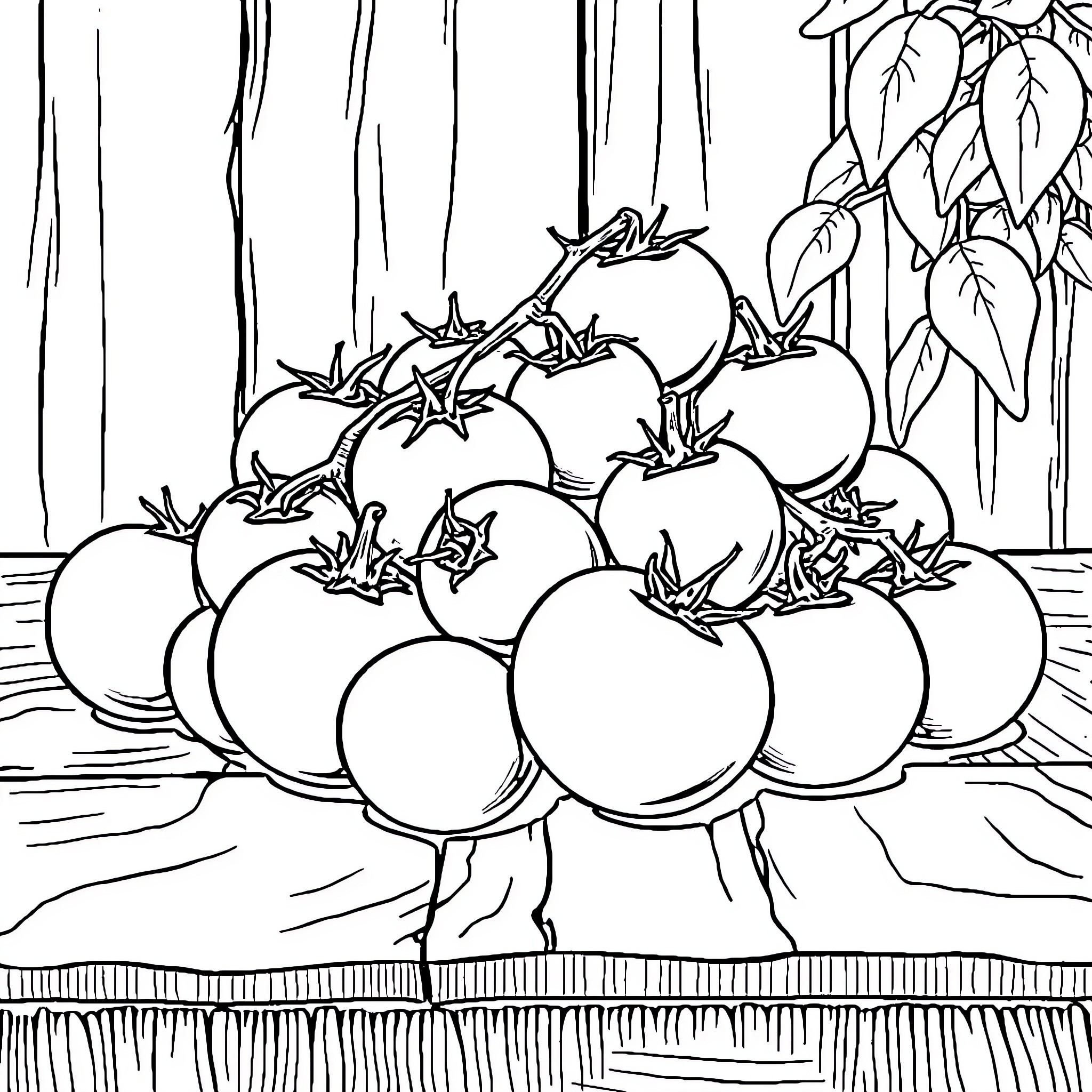 Best Tomato Coloring Pages (Free Printable PDF)
