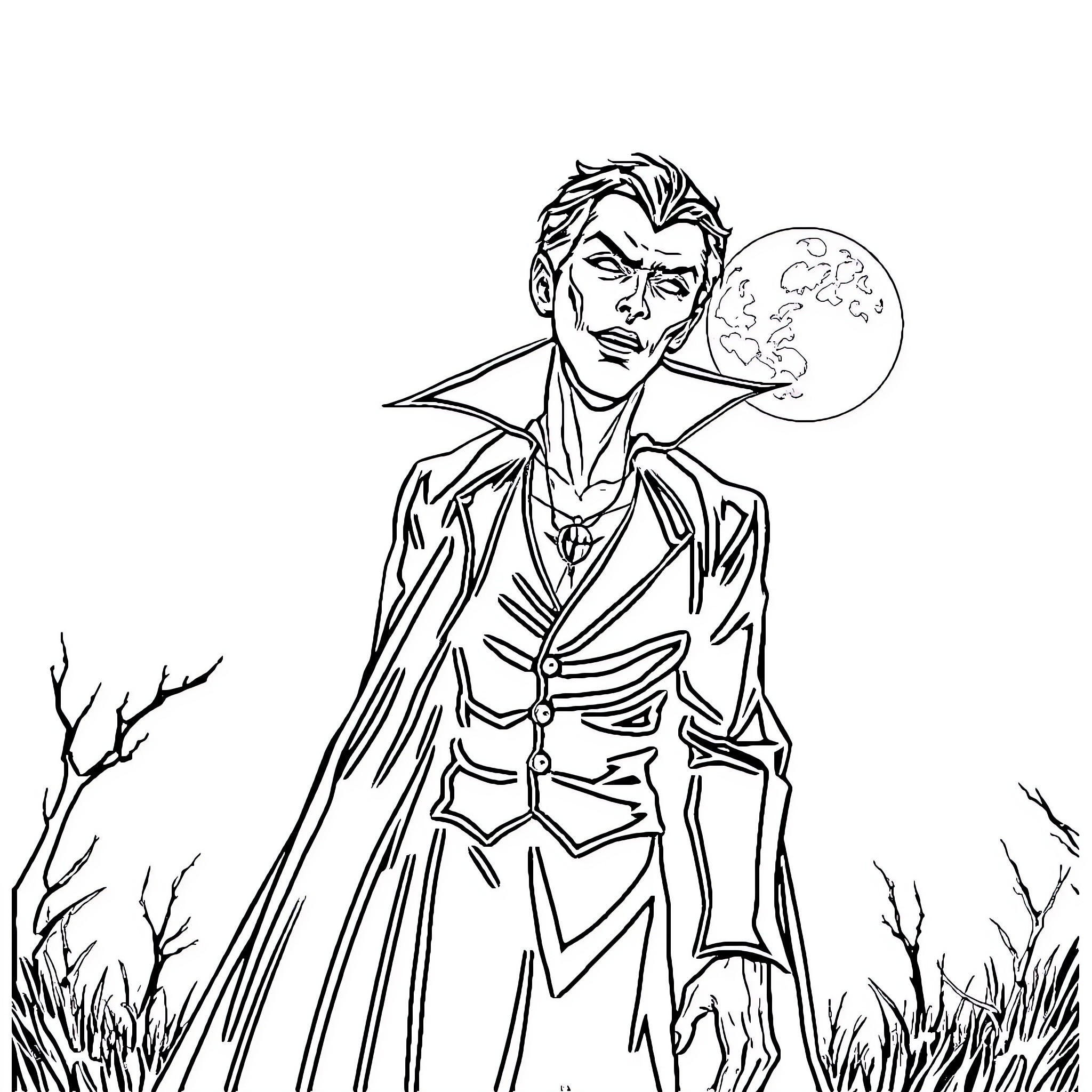 109 Best Vampire Coloring Pages (Free Printable PDFs)