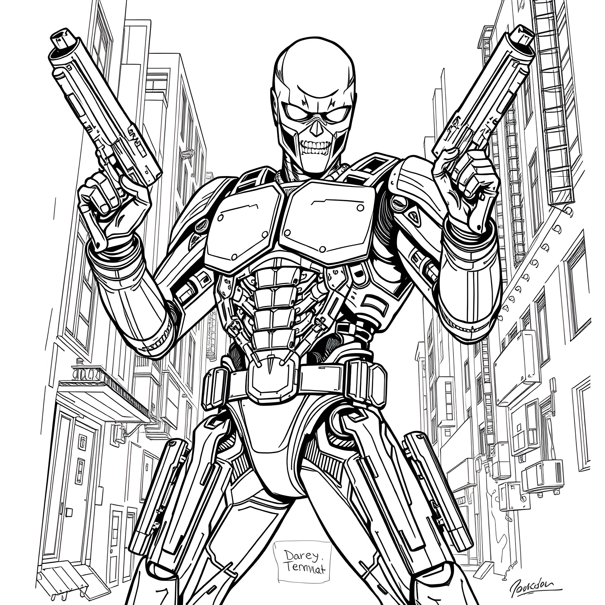 13 Best Dare The Terminator Coloring Pages (Free Printable PDFs)