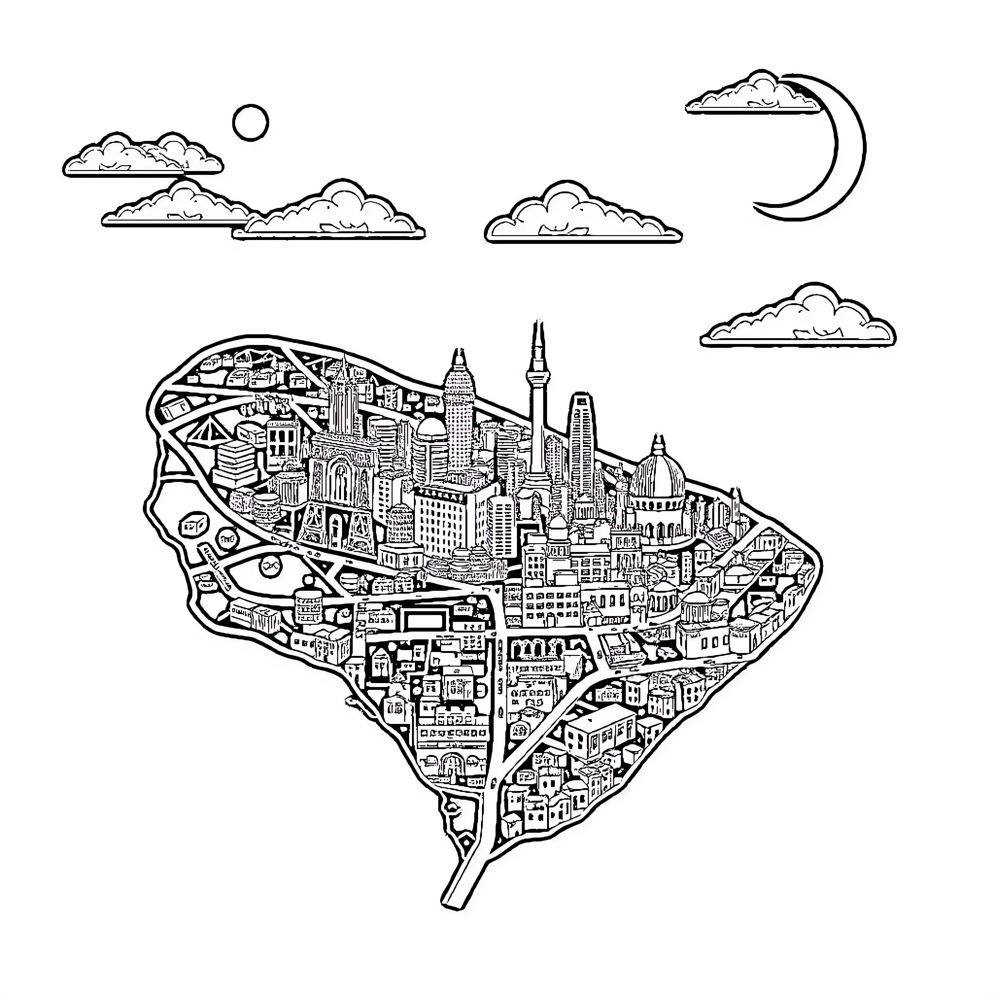 Best Map Coloring Pages (Free Printable PDF)