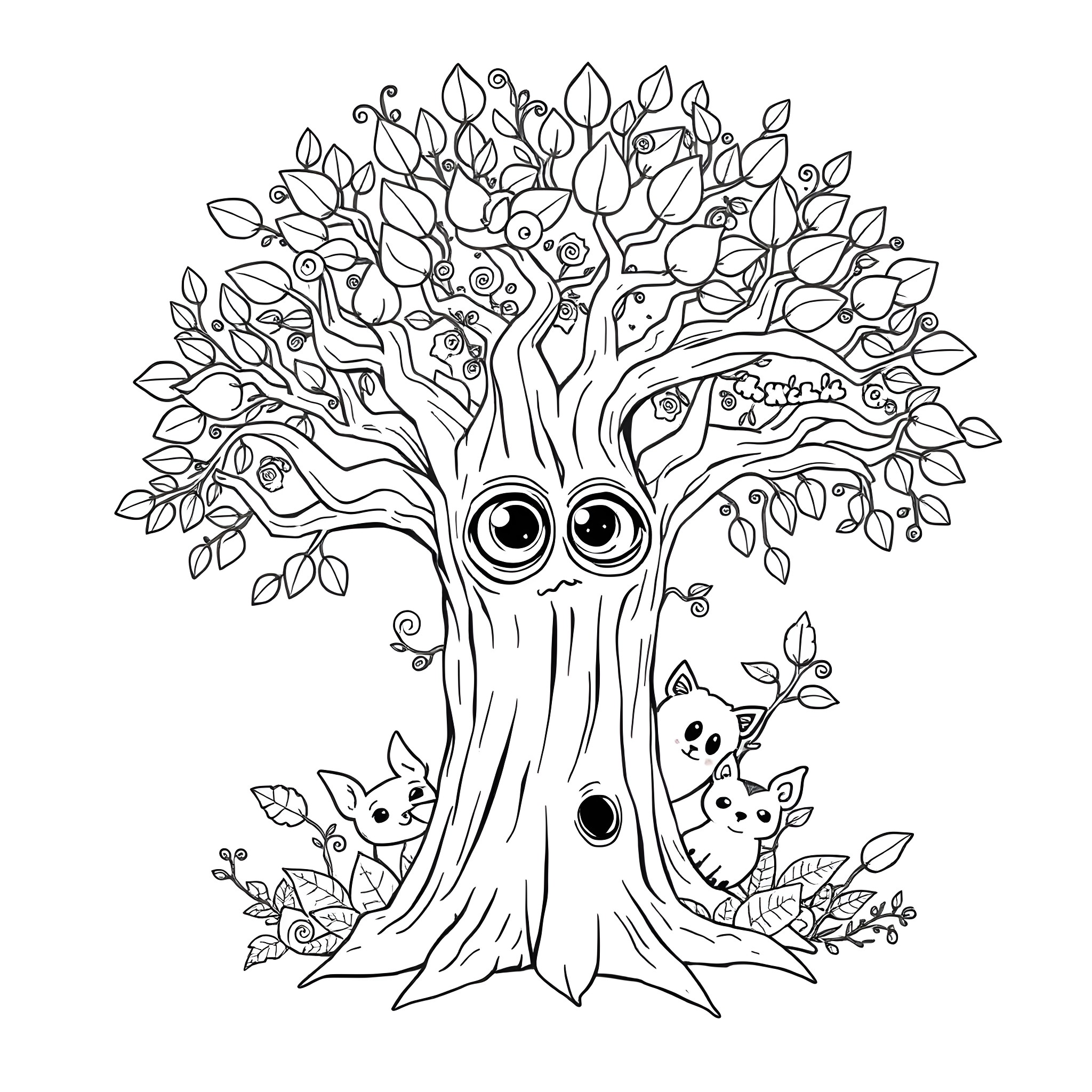 Best Tree Coloring Pages (Free Printable PDF)
