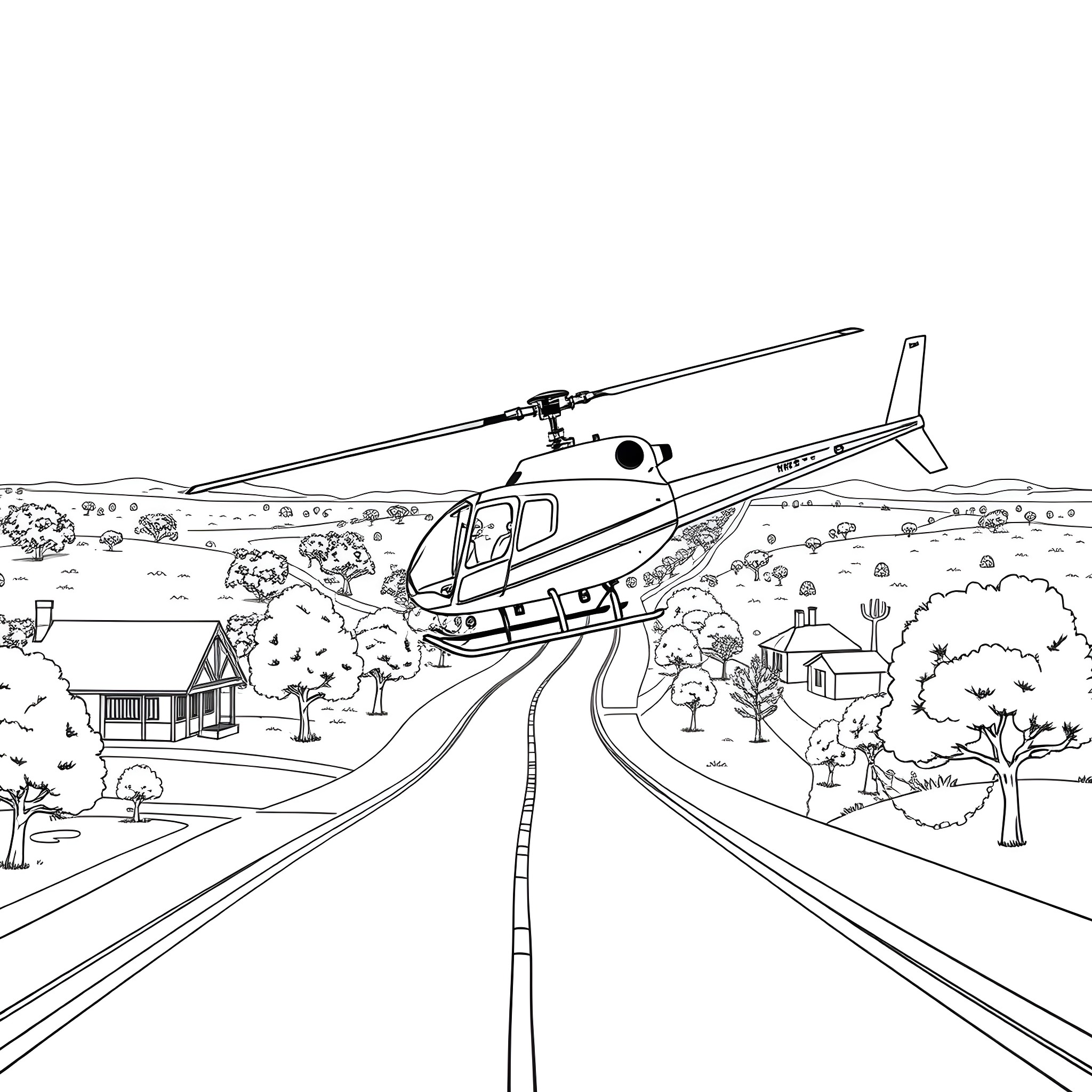 18 Best Helicopter Coloring Pages (Free Printable PDFs)