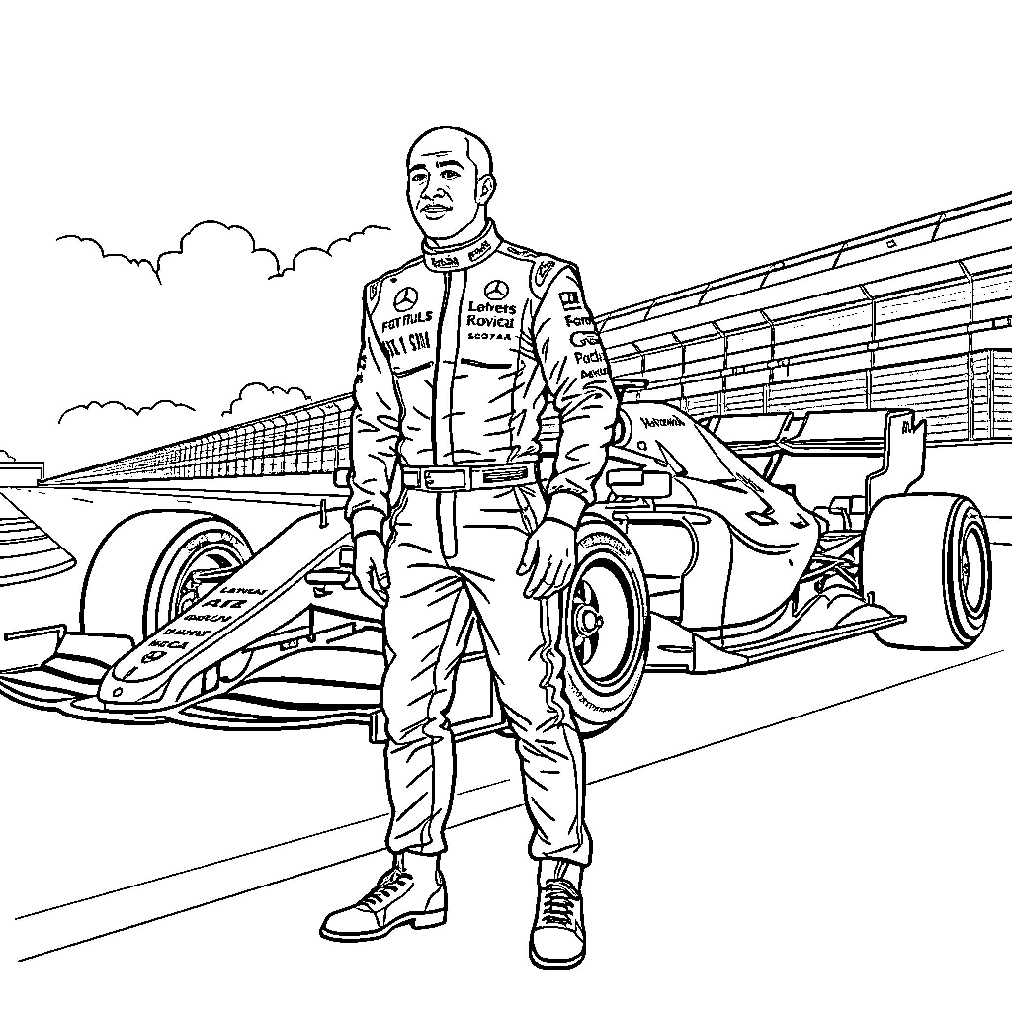 Best Lewis Hamilton Coloring Pages (Free Printable PDF)