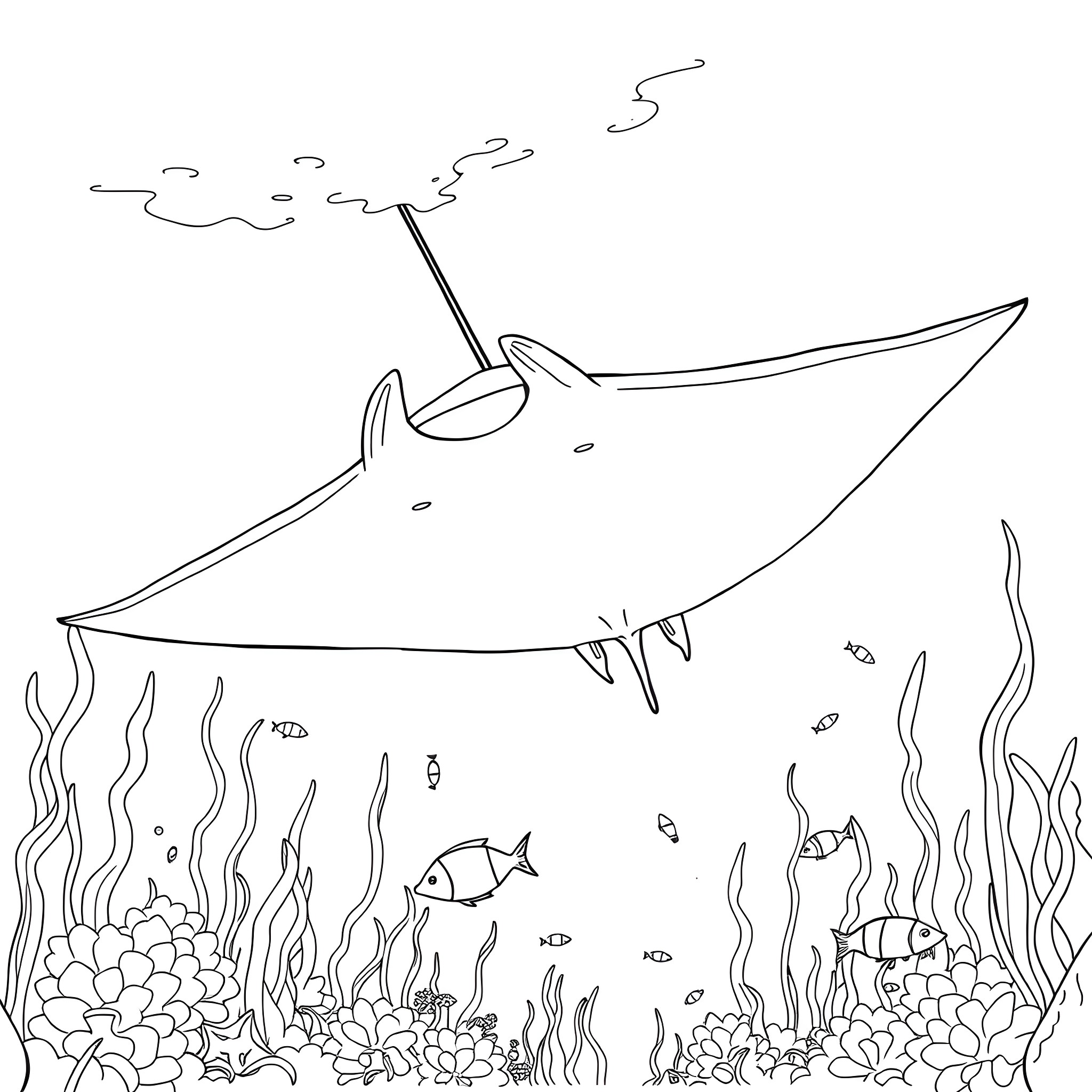 Best Manta Ray Coloring Pages (Free Printable PDF)