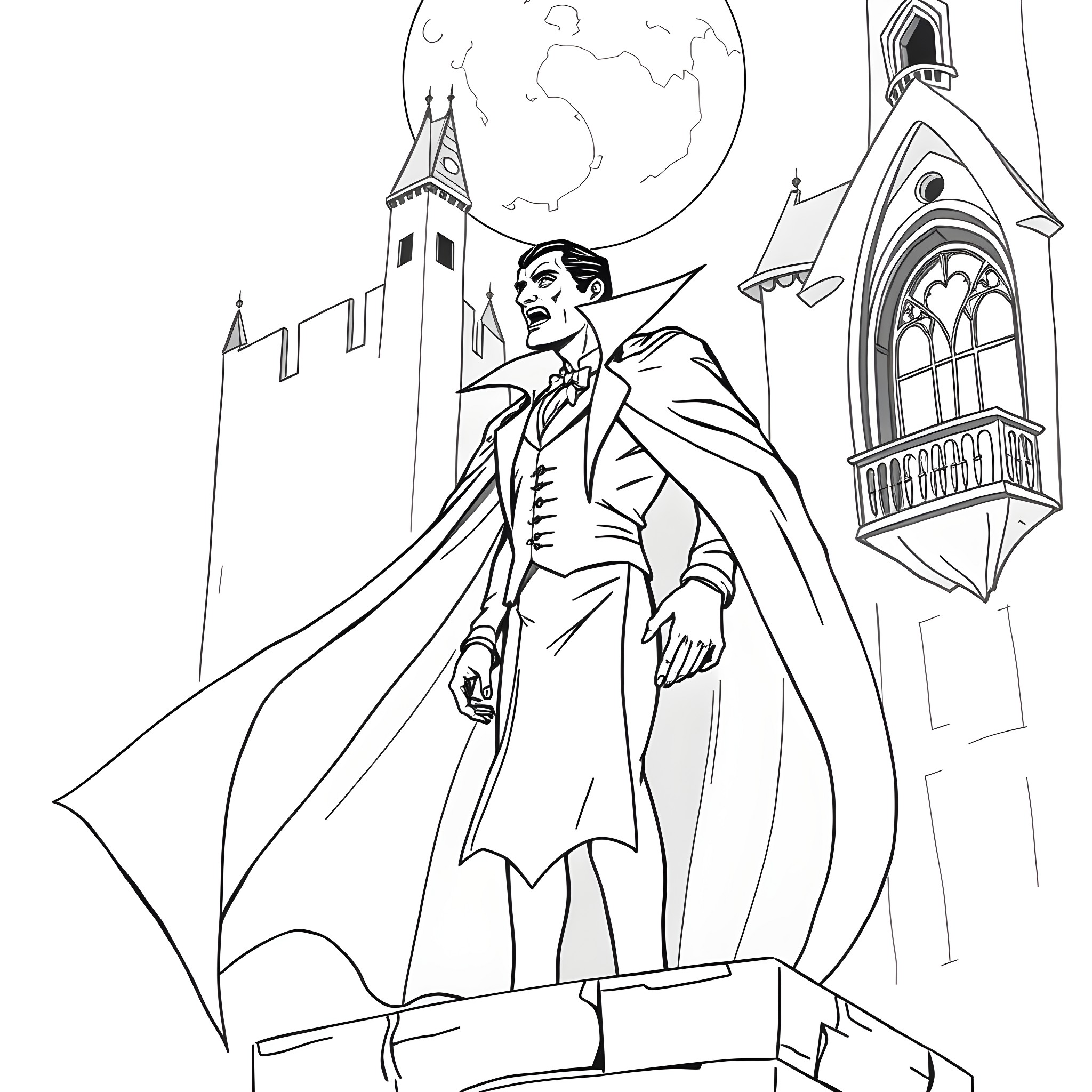 1 Best Mecha Count Dracula Coloring Pages (Free Printable PDFs)