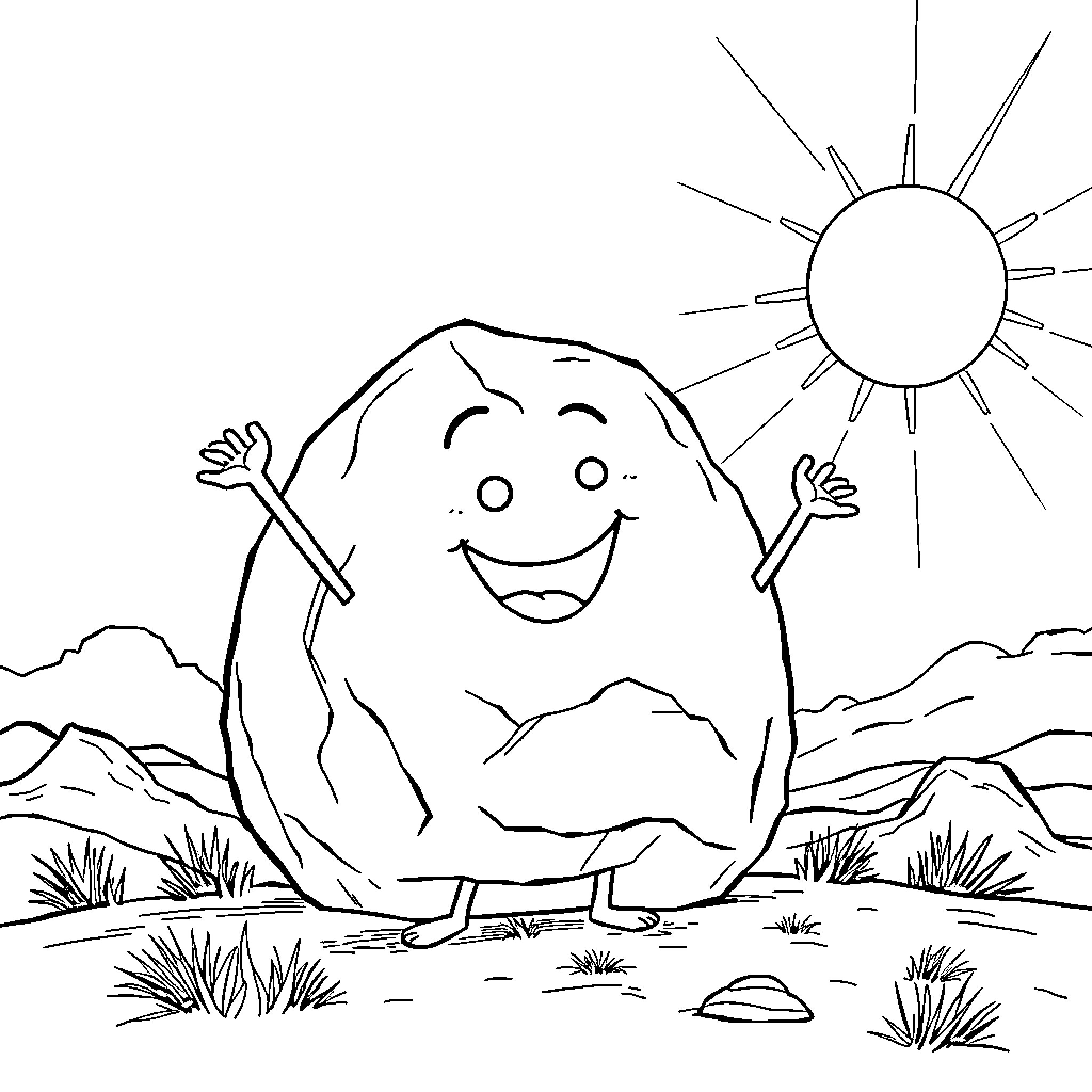 Best Rock Coloring Pages (Free Printable PDF)