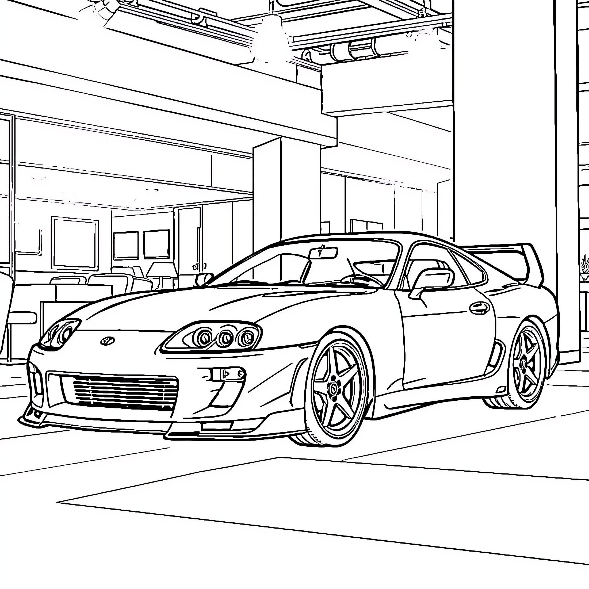 Best Toyota Supra Coloring Pages (Free Printable PDF)