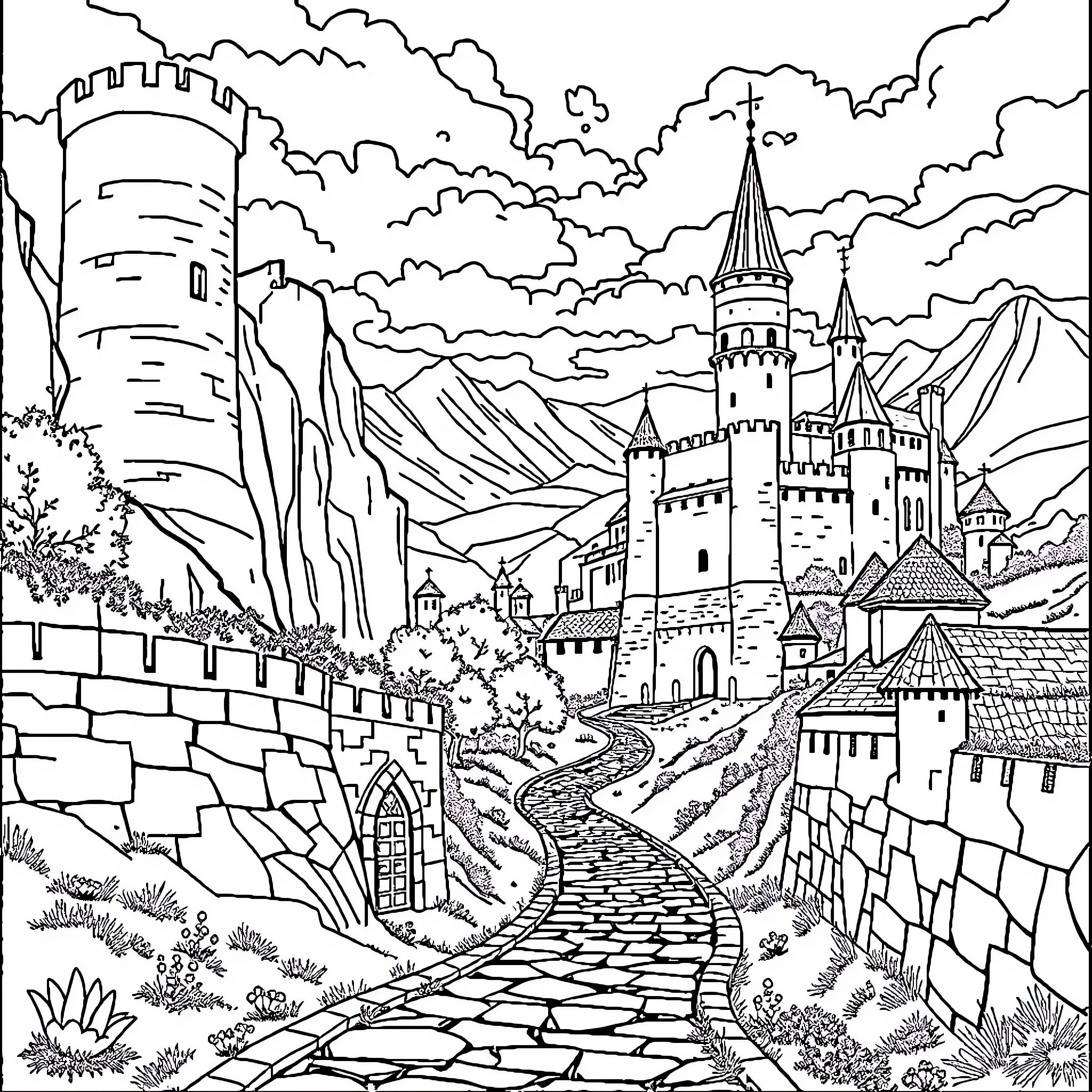 Best Medieval Landscape Coloring Pages (Free Printable PDF)