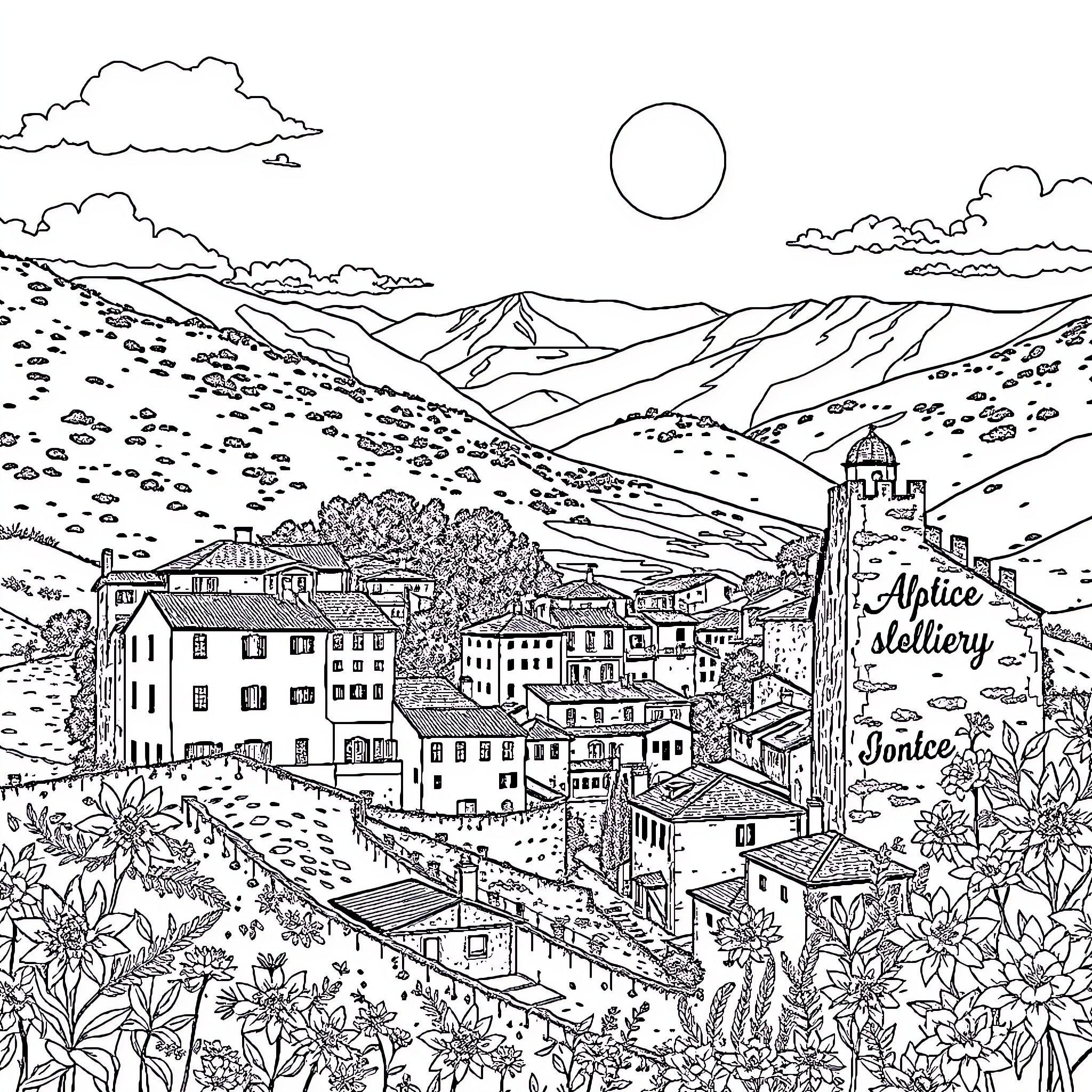 Best Landscape Coloring Pages (Free Printable PDF)