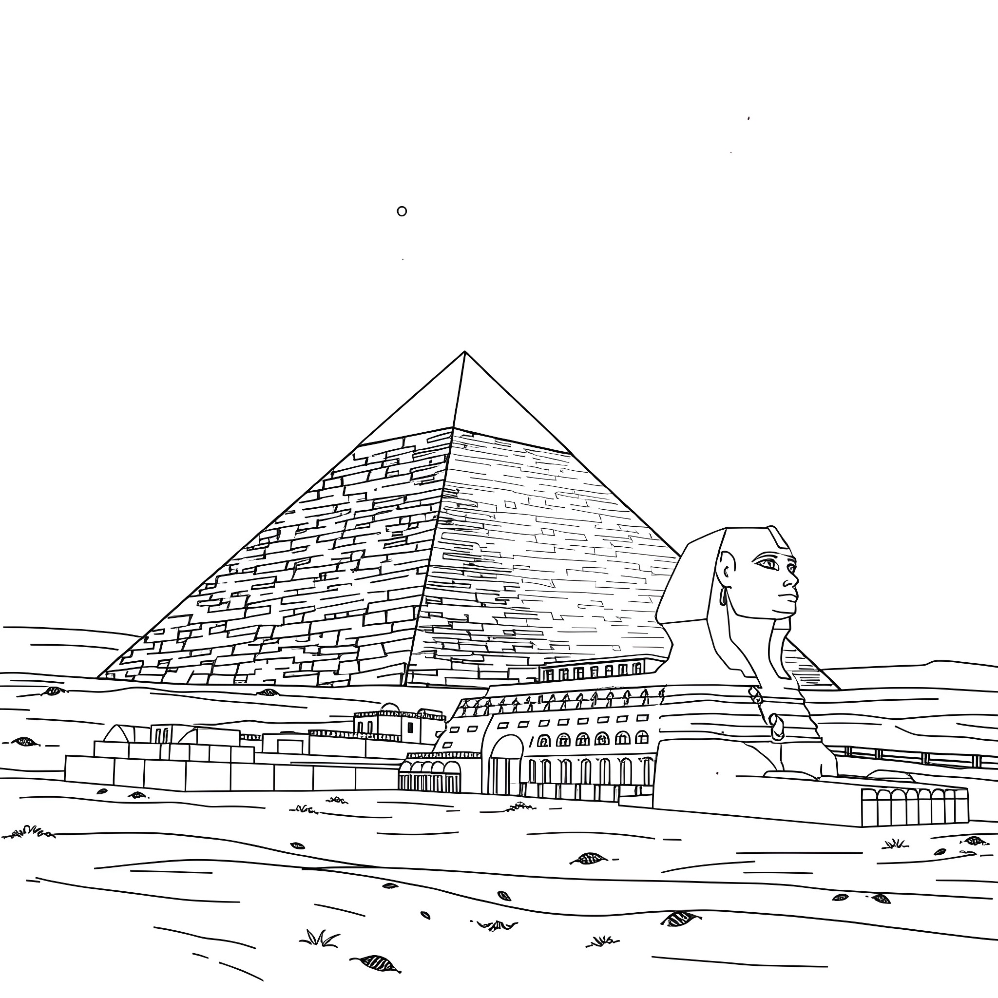 36 Best Pyramid Coloring Pages (Free Printable PDFs)
