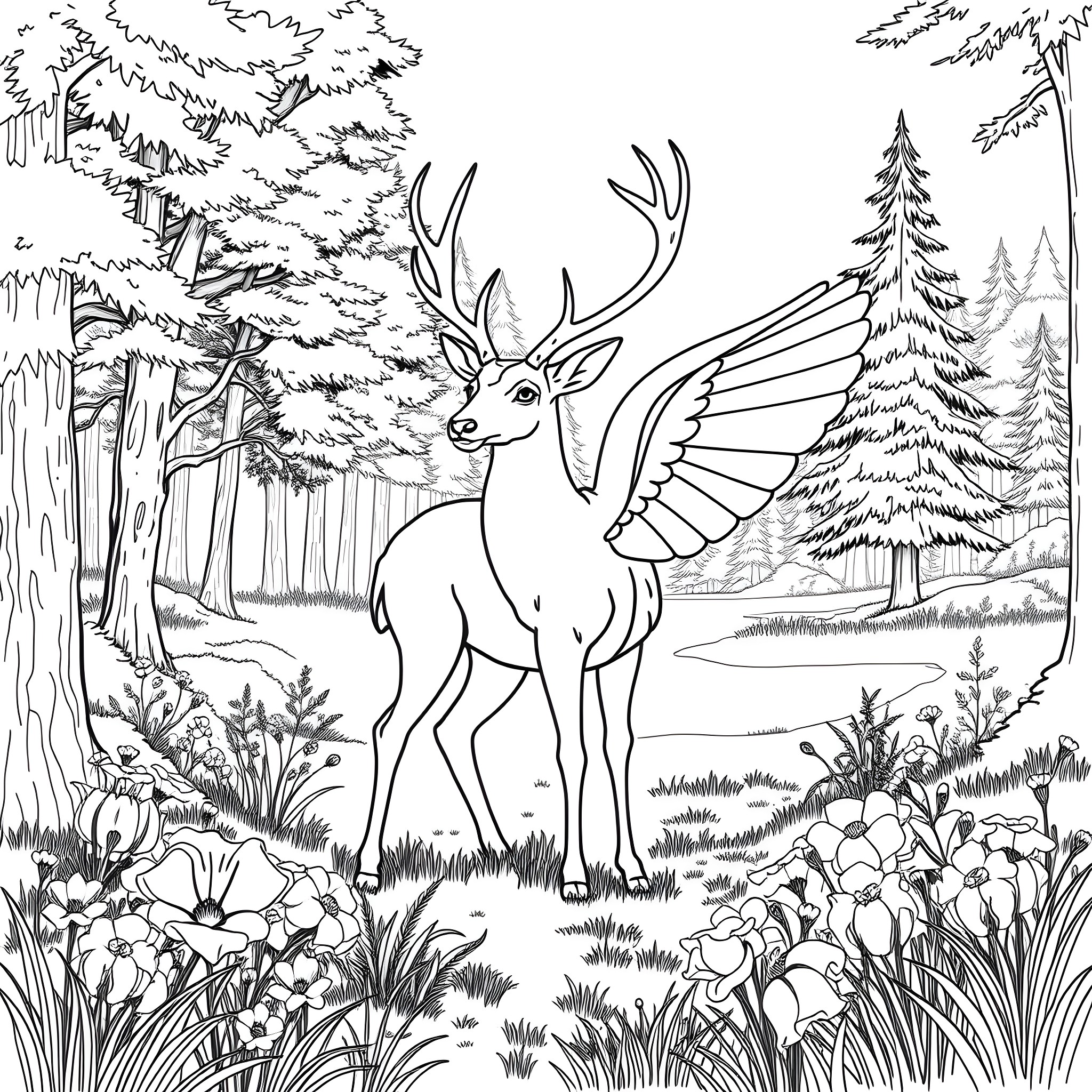 Best Deer Coloring Pages (Free Printable PDF)