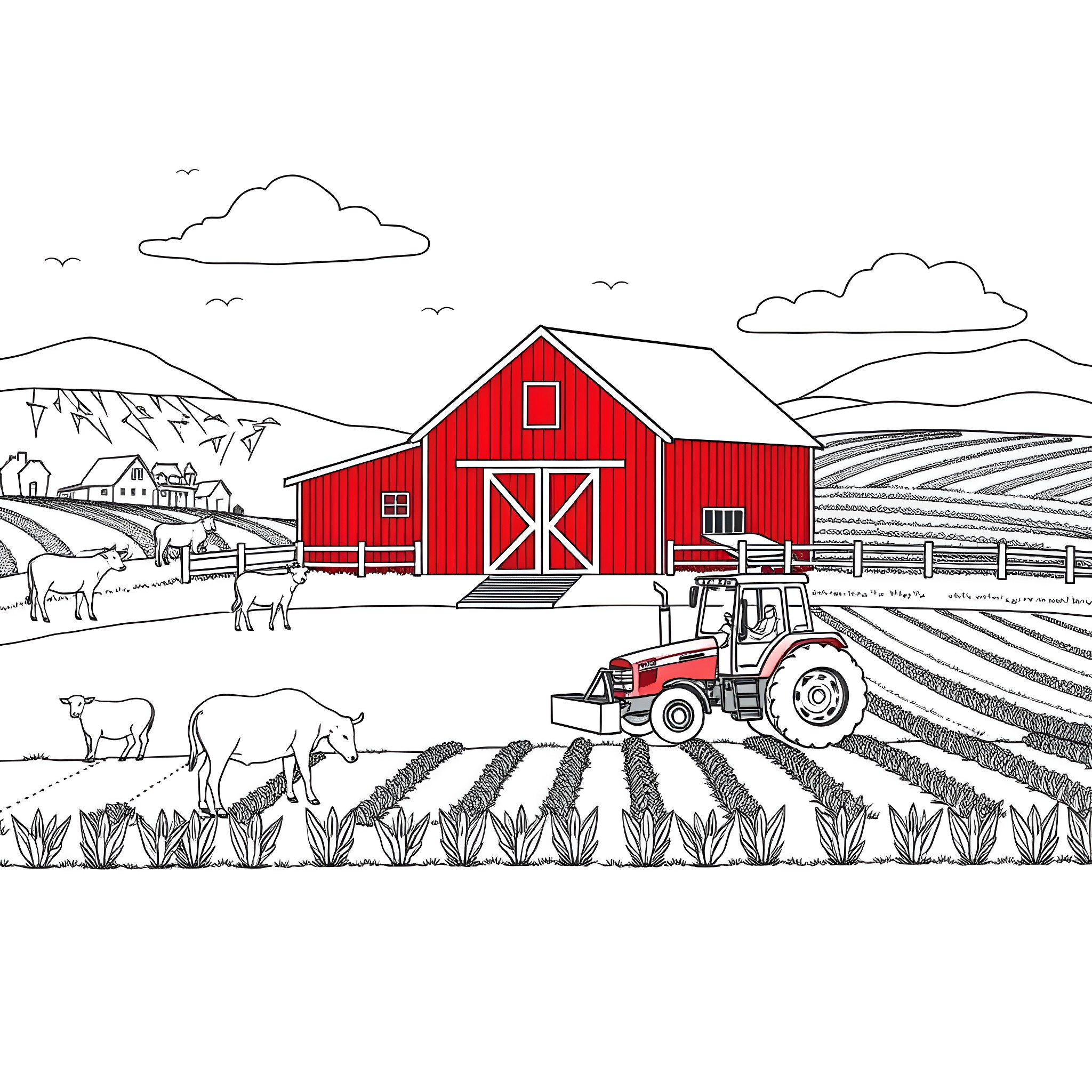 Best Farm Coloring Pages (Free Printable PDF)