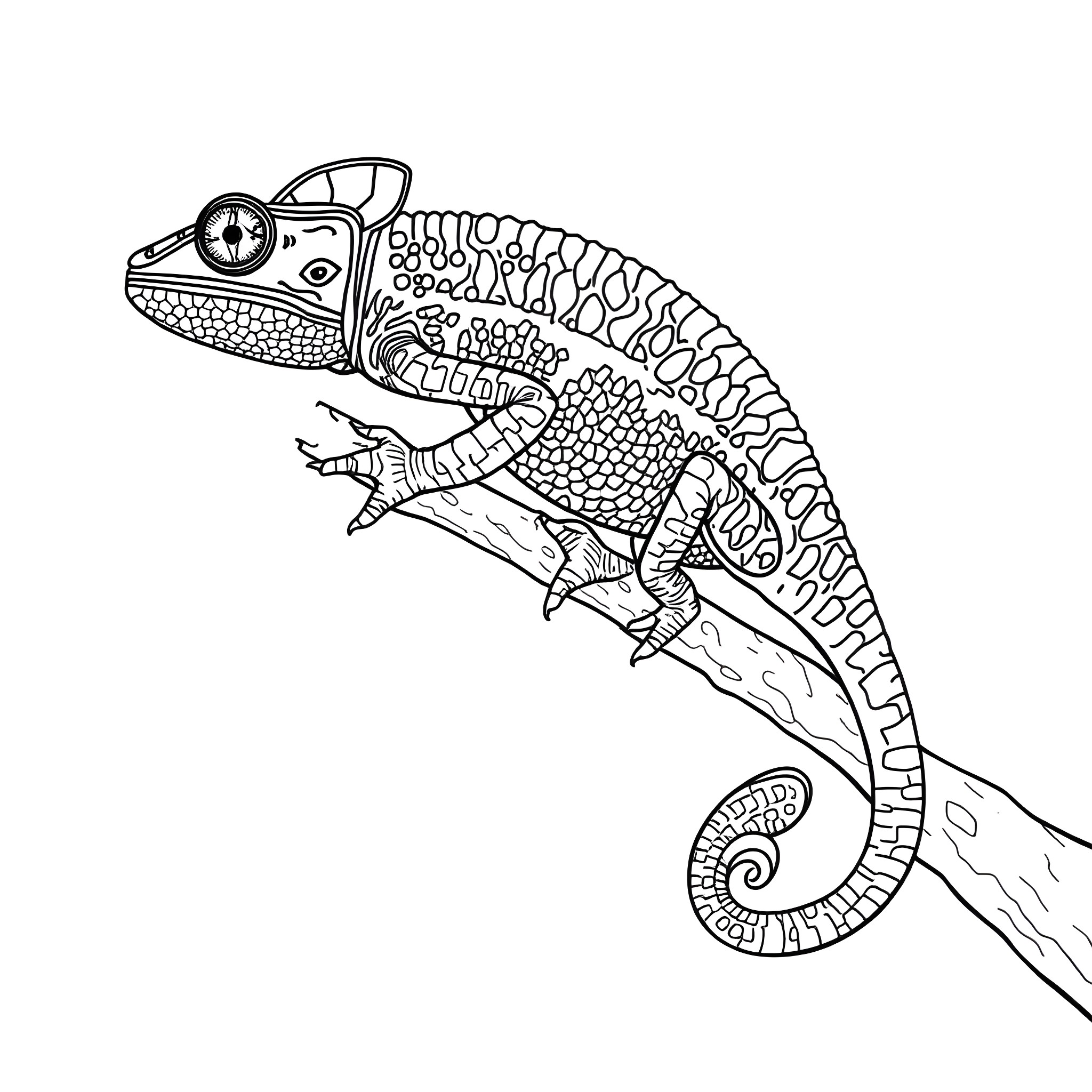 Best Chameleon Coloring Pages (Free Printable PDF)