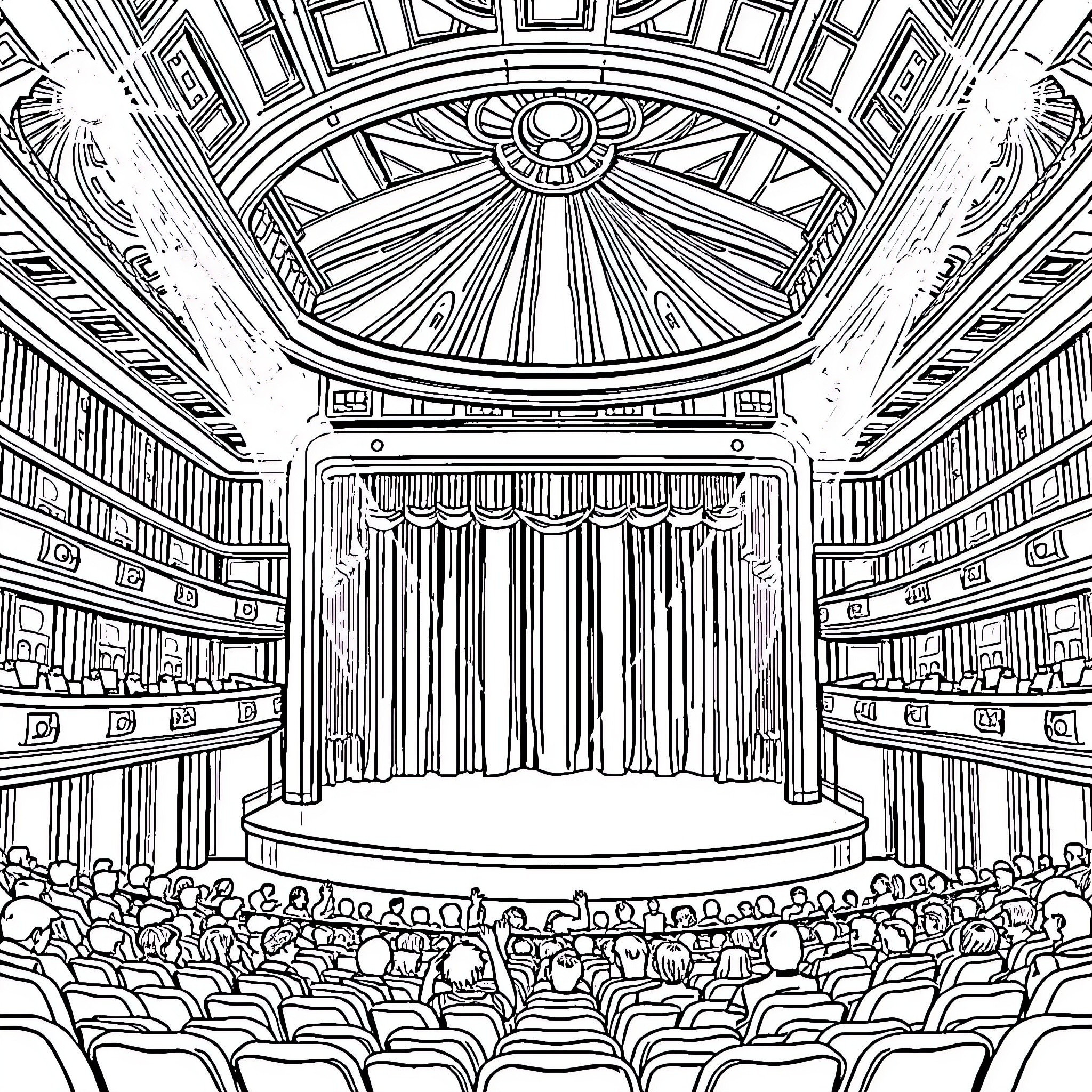 3 Best Theatre Coloring Pages (Free Printable PDFs)