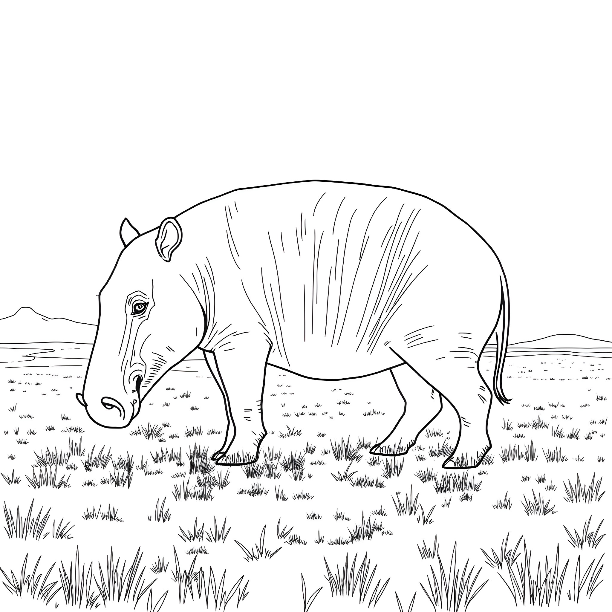 Best Tapir Coloring Pages (Free Printable PDF)