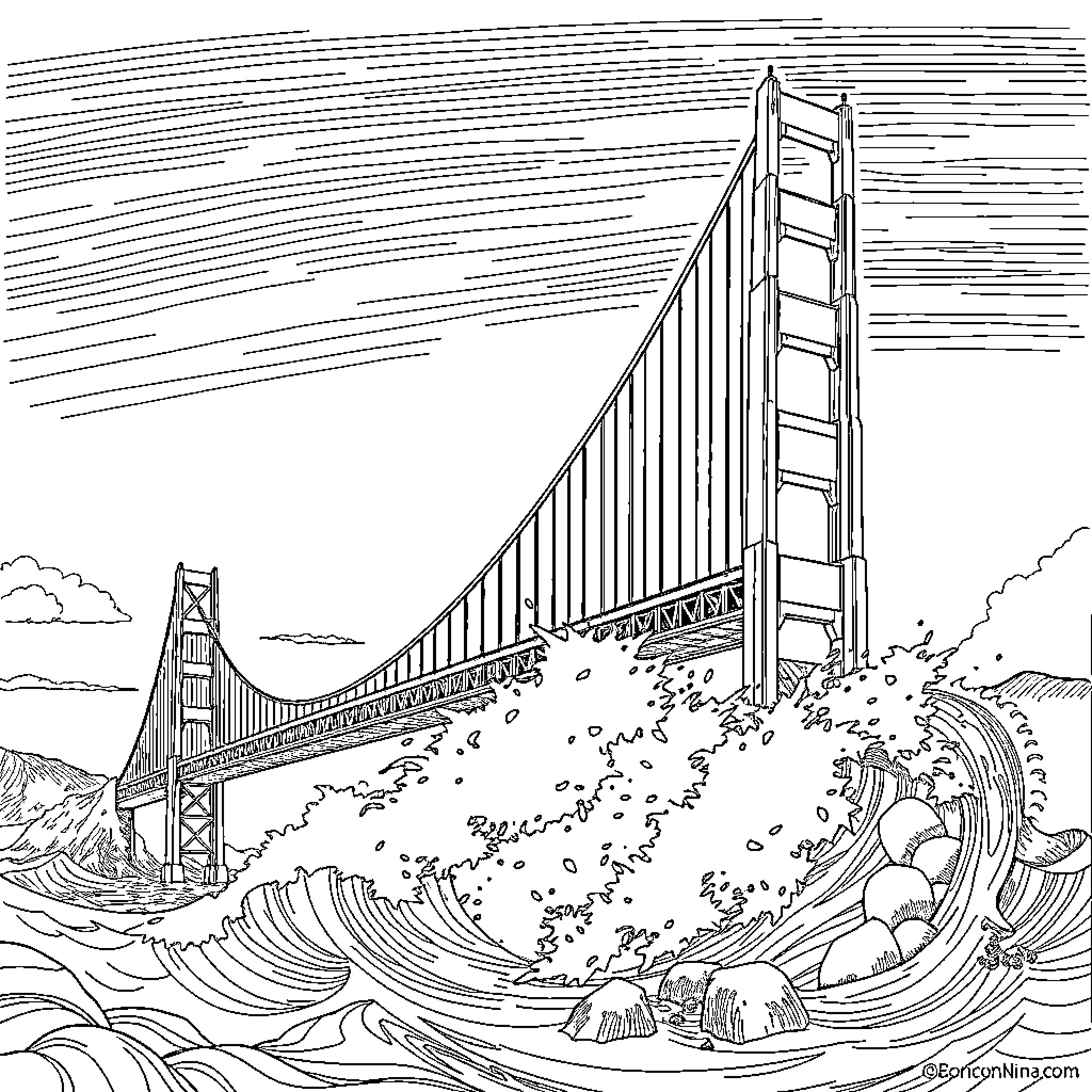 Best Bridge Coloring Pages (Free Printable PDF)
