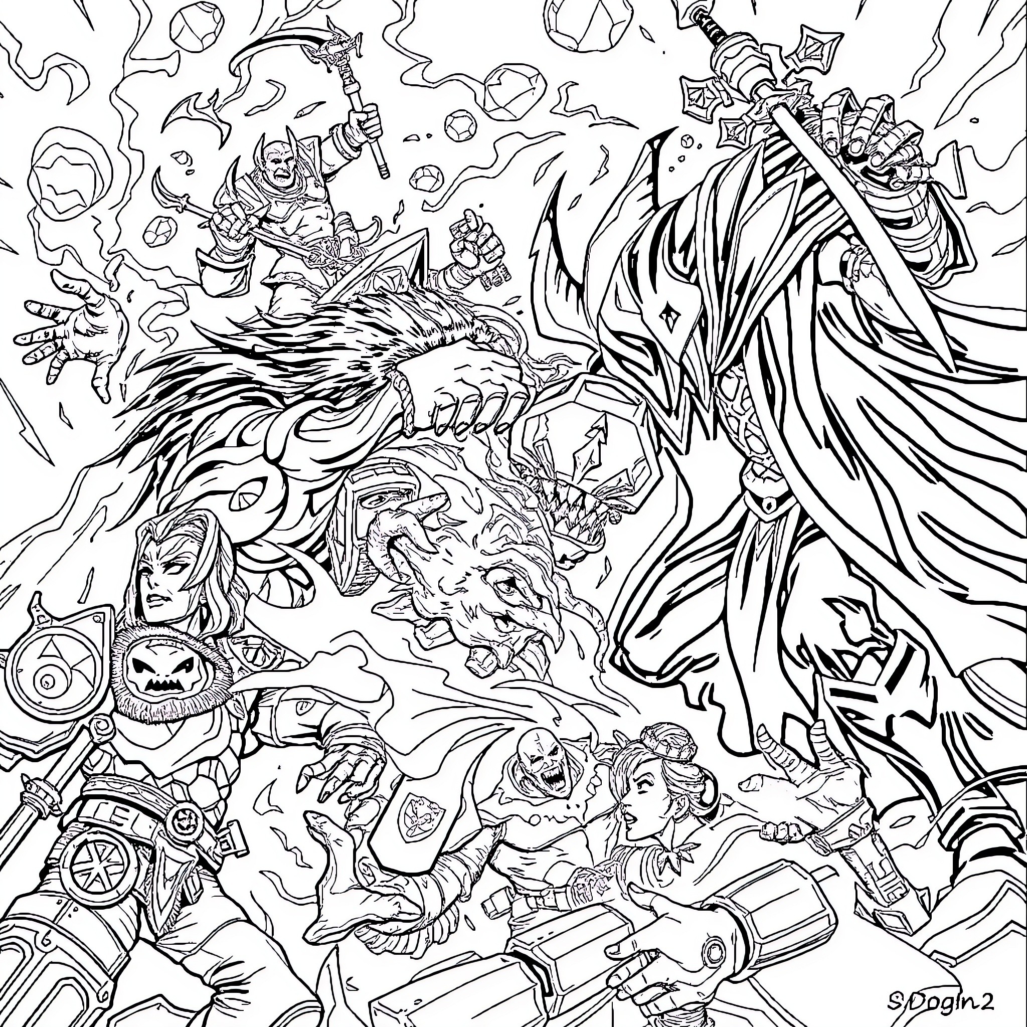 Best DOTA 2 Coloring Pages (Free Printable PDF)