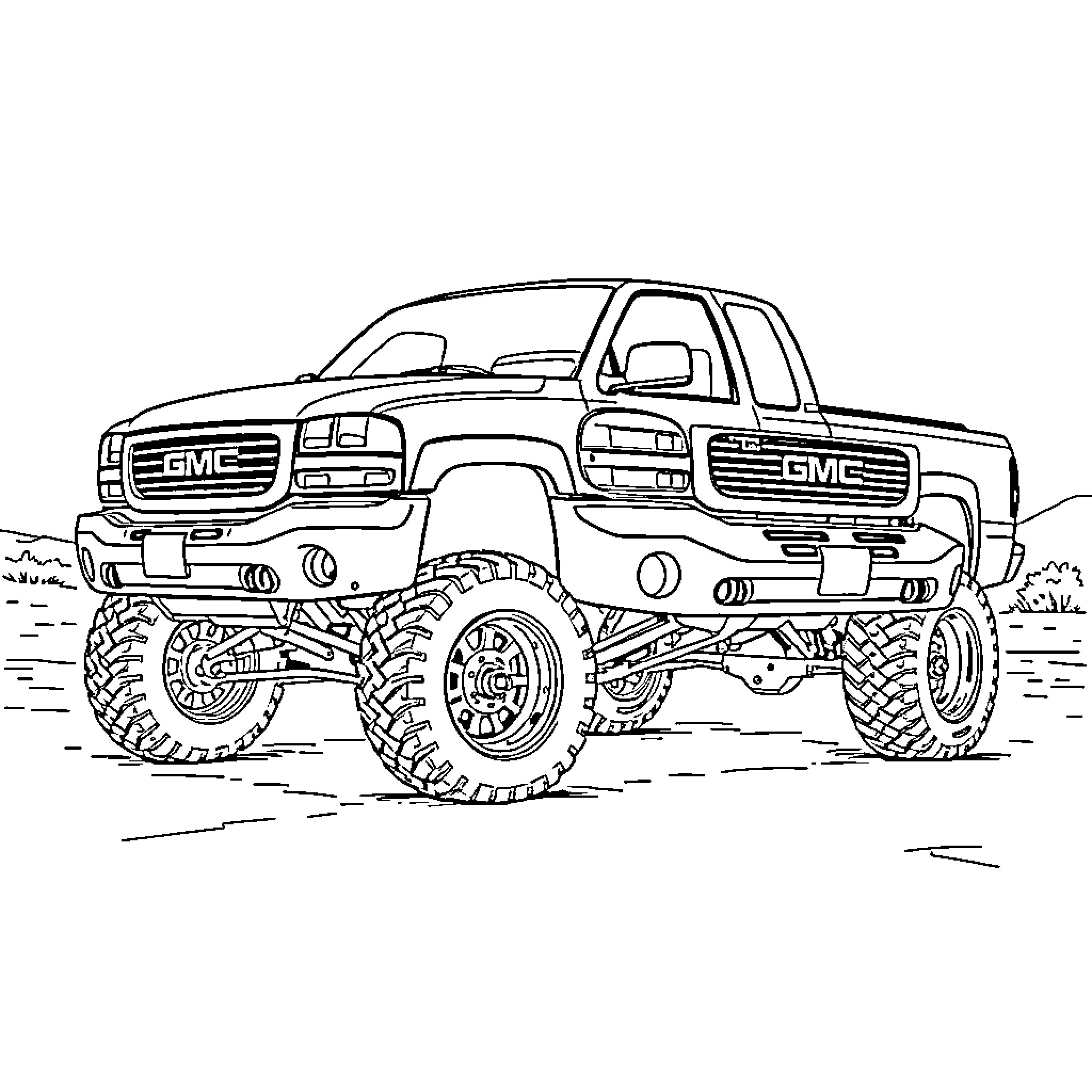 Best Gmc Coloring Pages (Free Printable PDF)