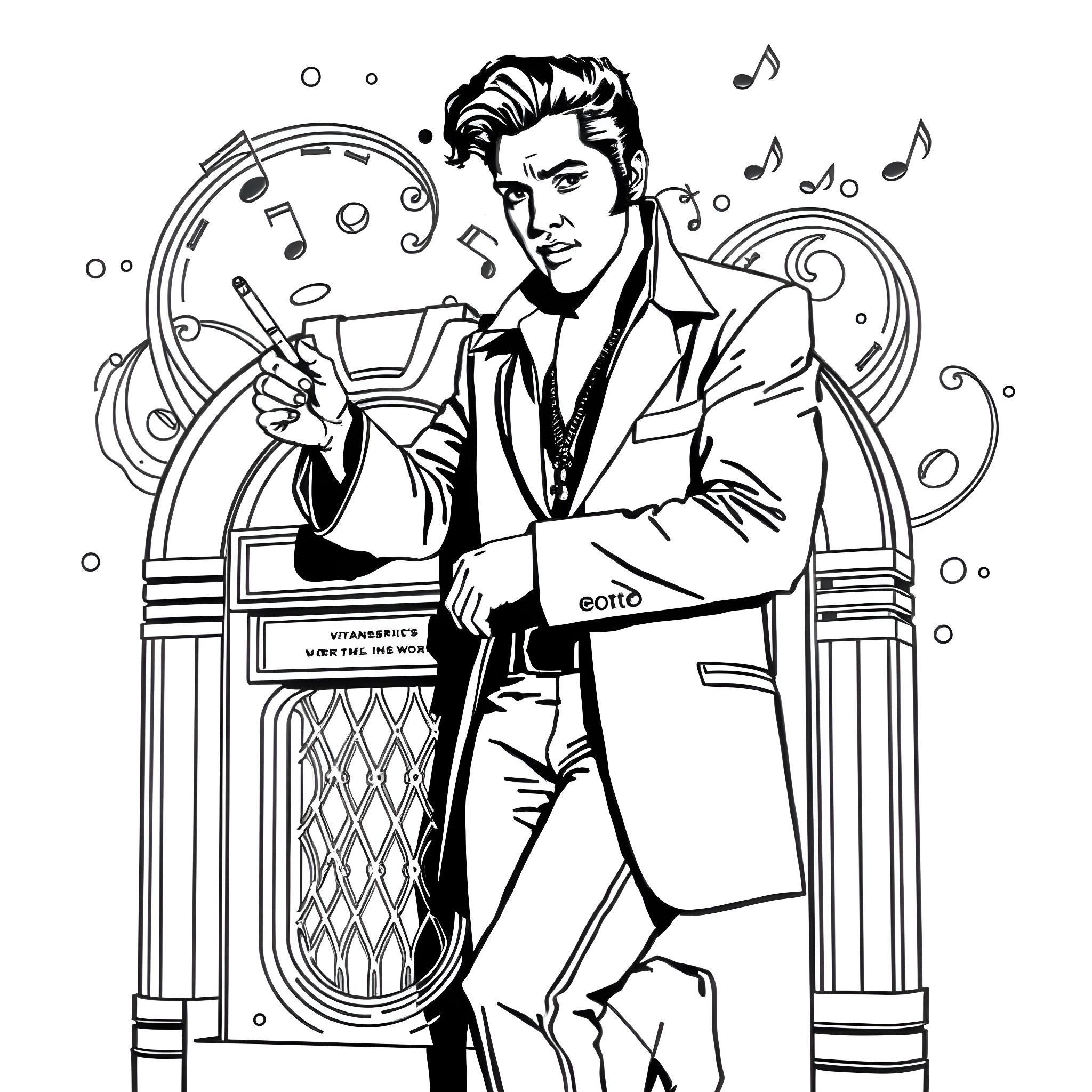 Best Elvis Coloring Pages (Free Printable PDF)