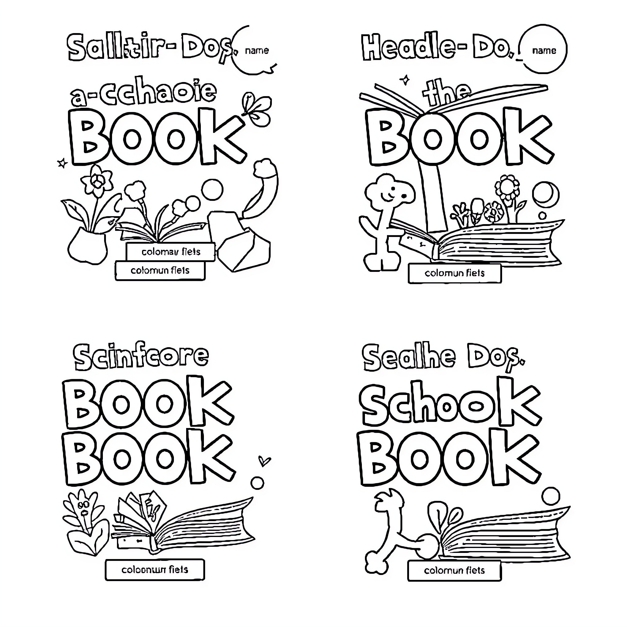 Best Book Coloring Pages (Free Printable PDF)