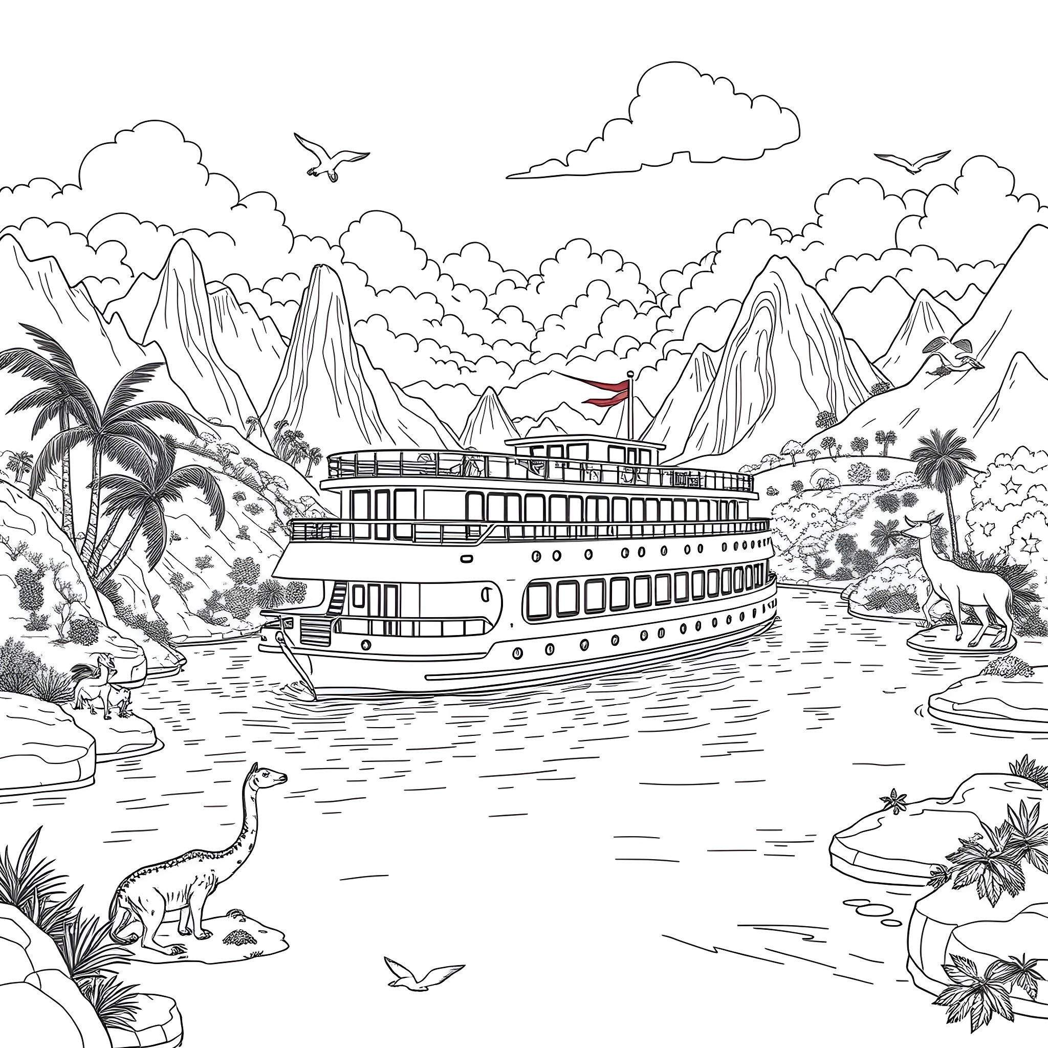 1 Best Tourist Ship Coloring Pages (Free Printable PDFs)