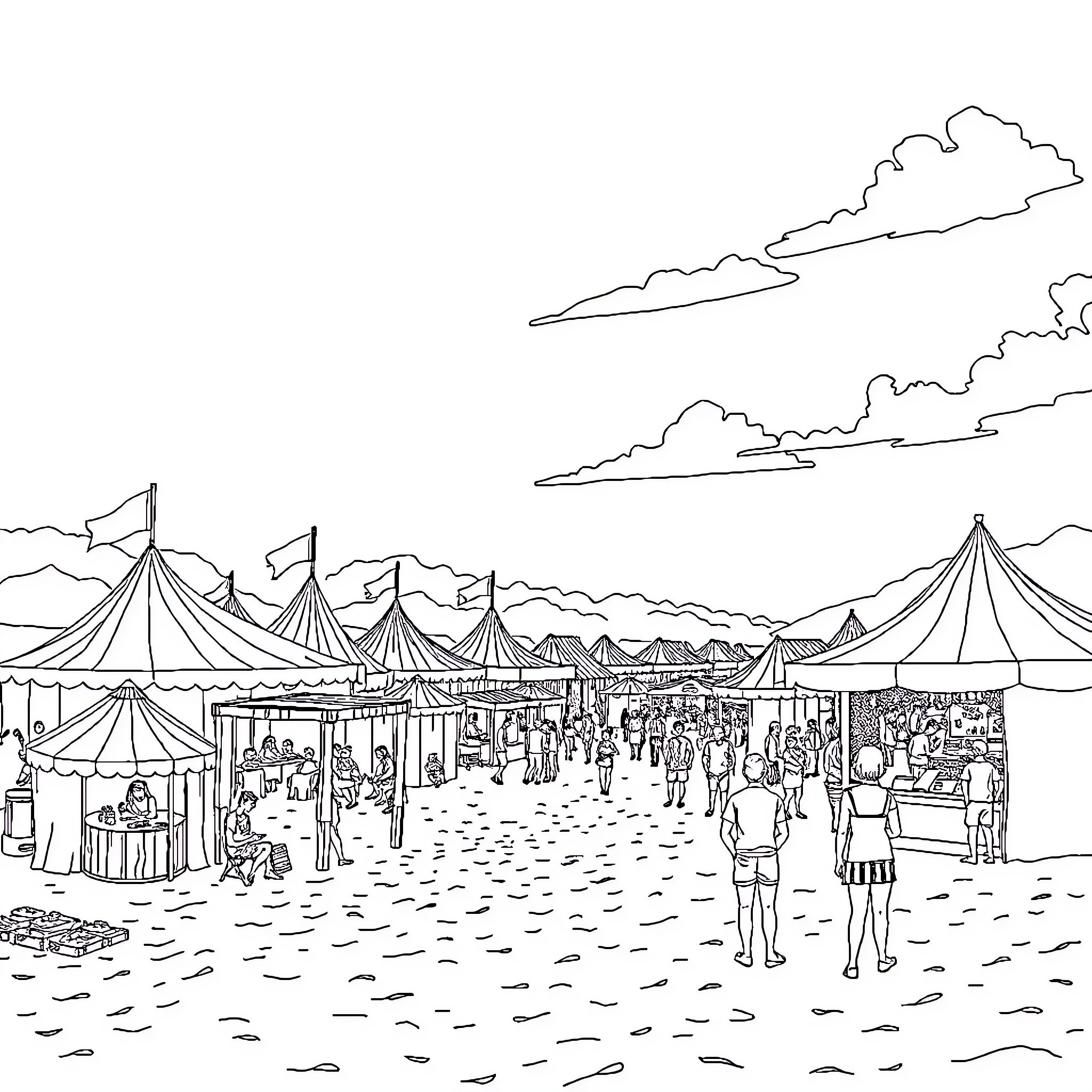 Best Fair Coloring Pages (Free Printable PDF)