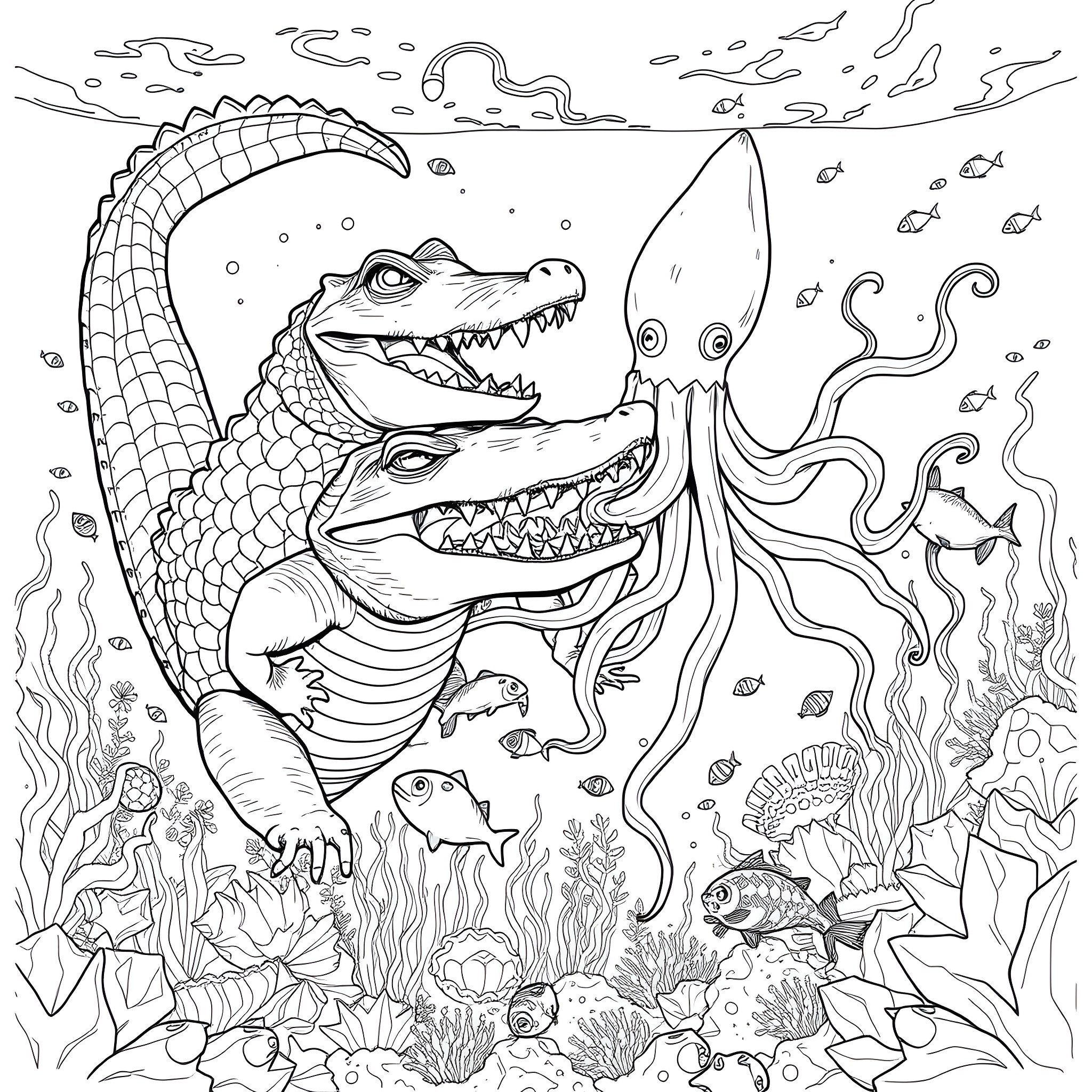 92 Best Crocodile Coloring Pages (Free Printable PDFs)