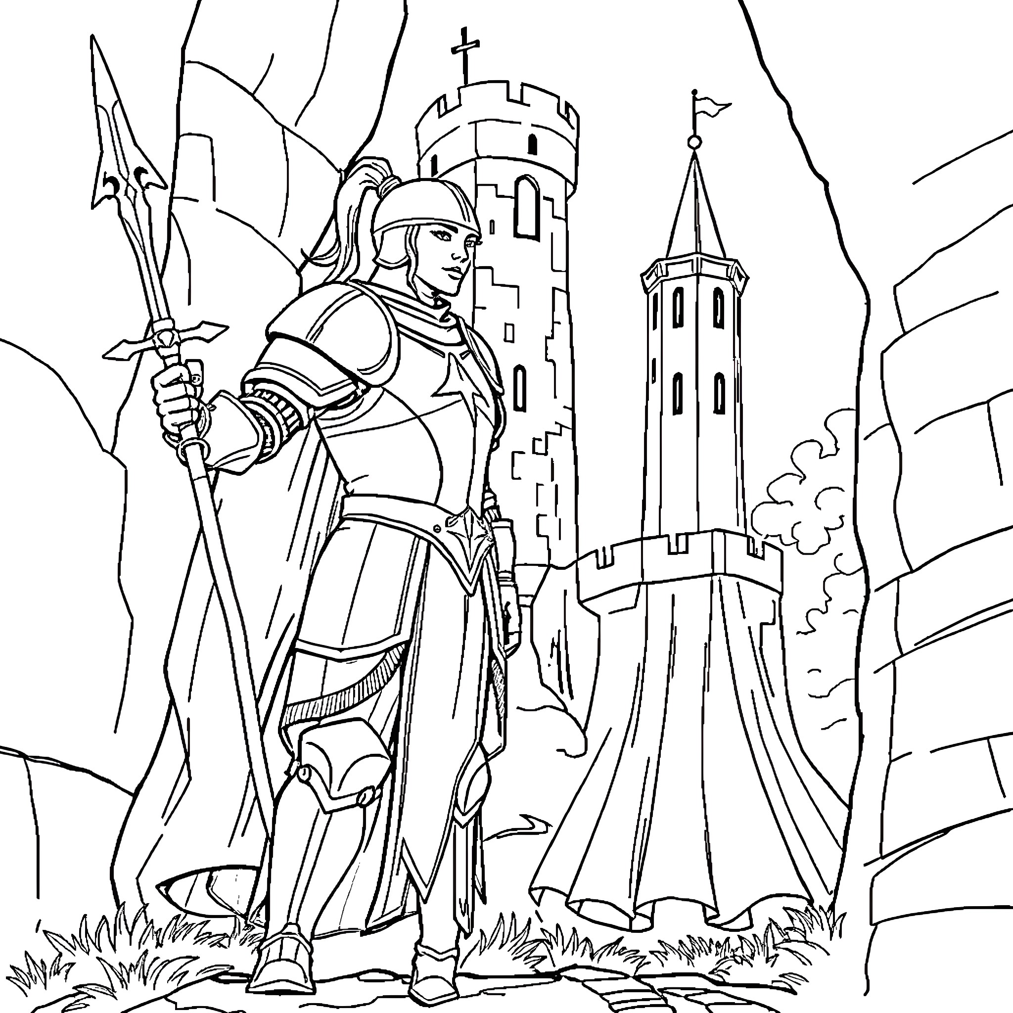 Best Knight Coloring Pages (Free Printable PDF)