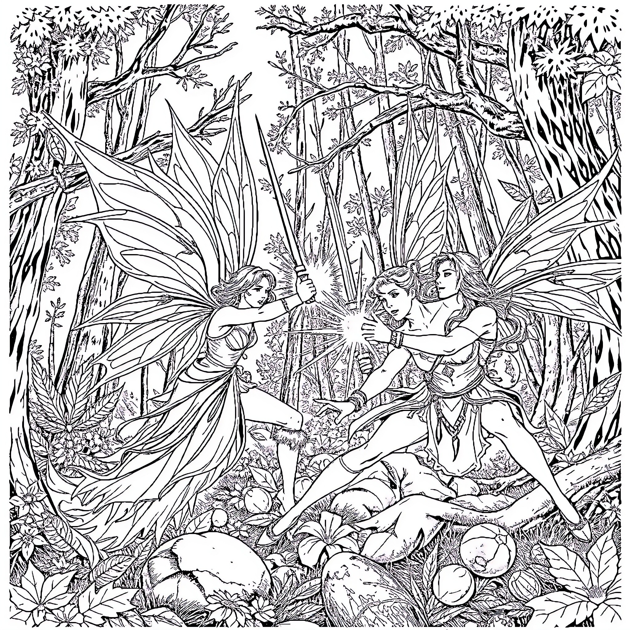Best Fae Coloring Pages (Free Printable PDF)