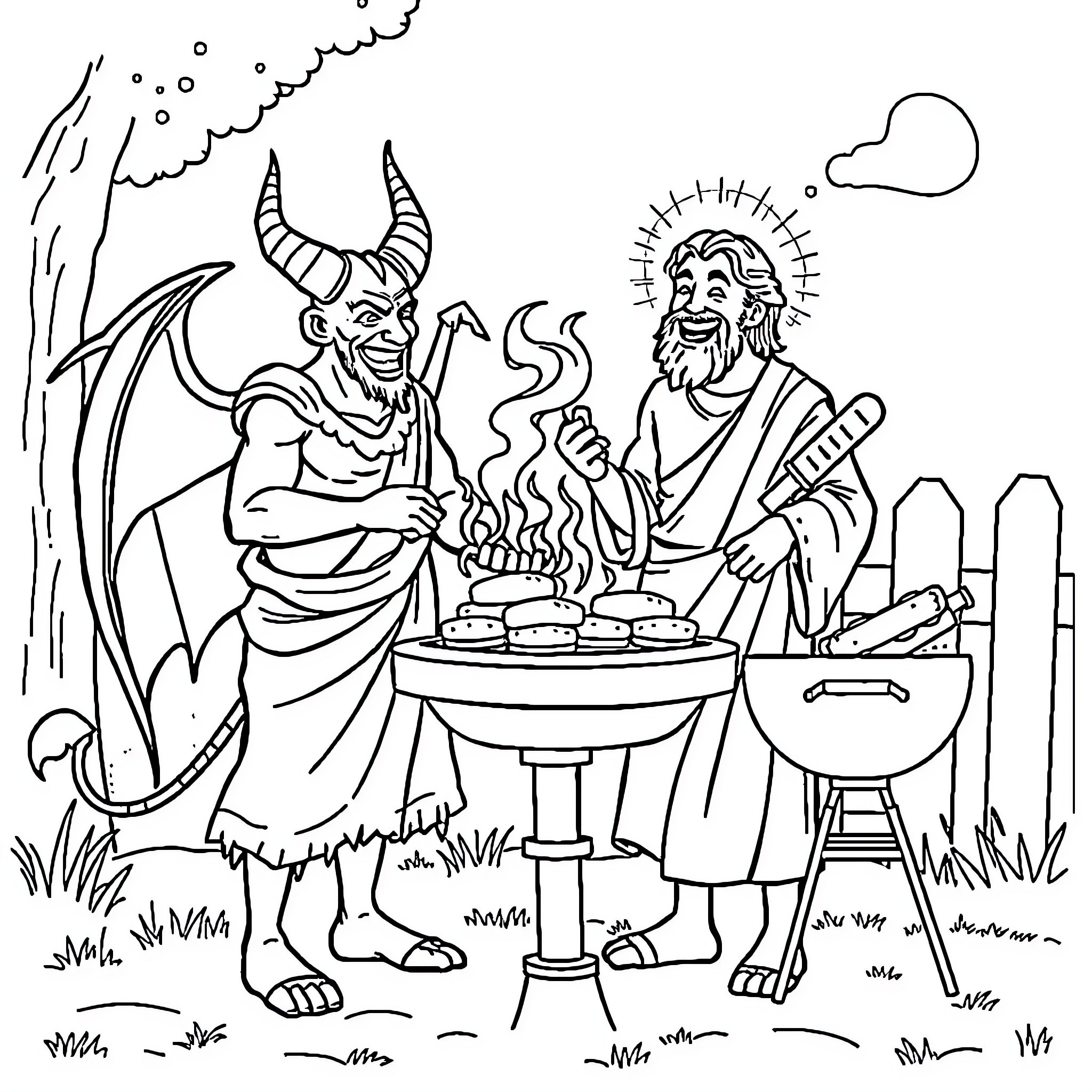 Best Satan and Jesus Coloring Pages (Free Printable PDF)