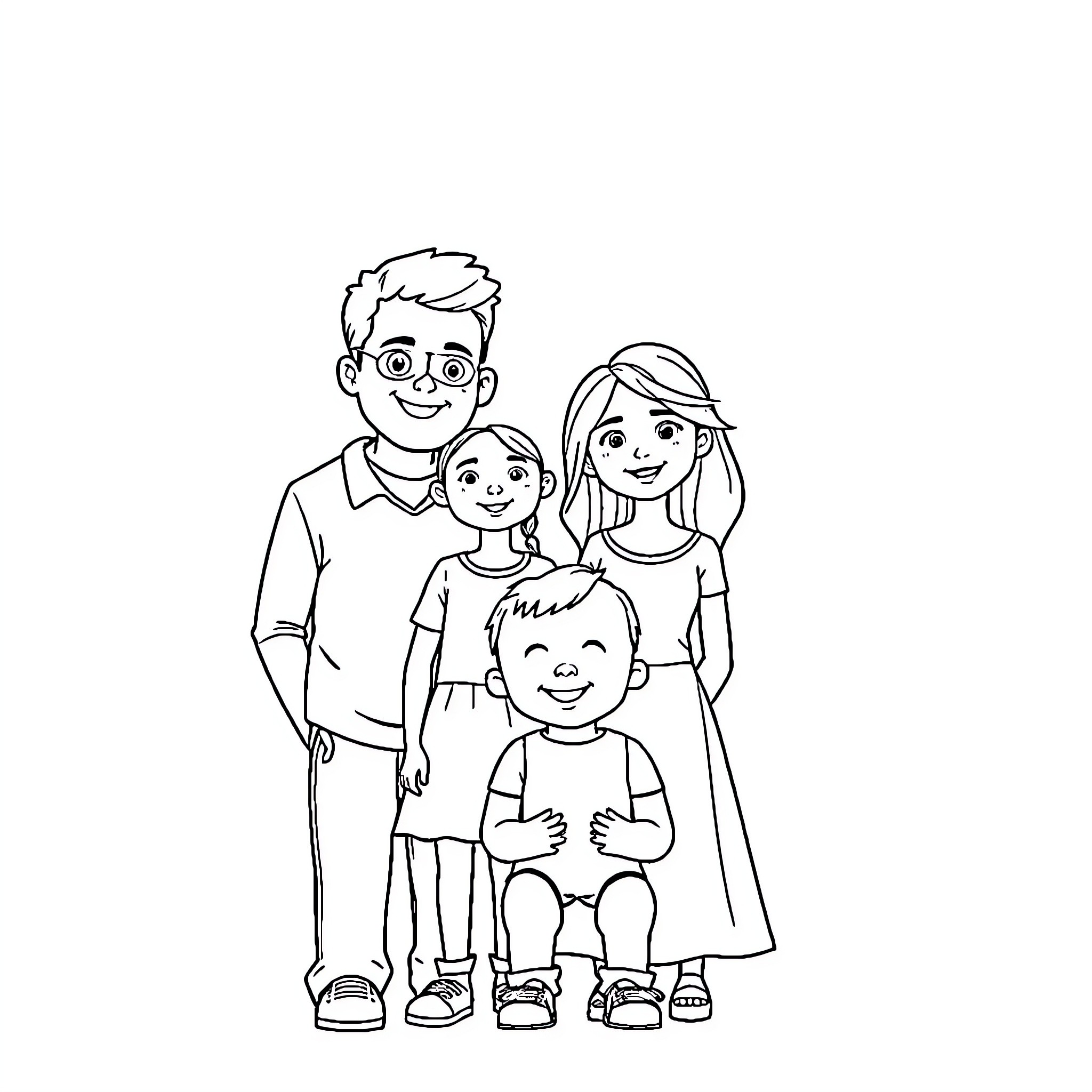 Best Family Coloring Pages (Free Printable PDF)