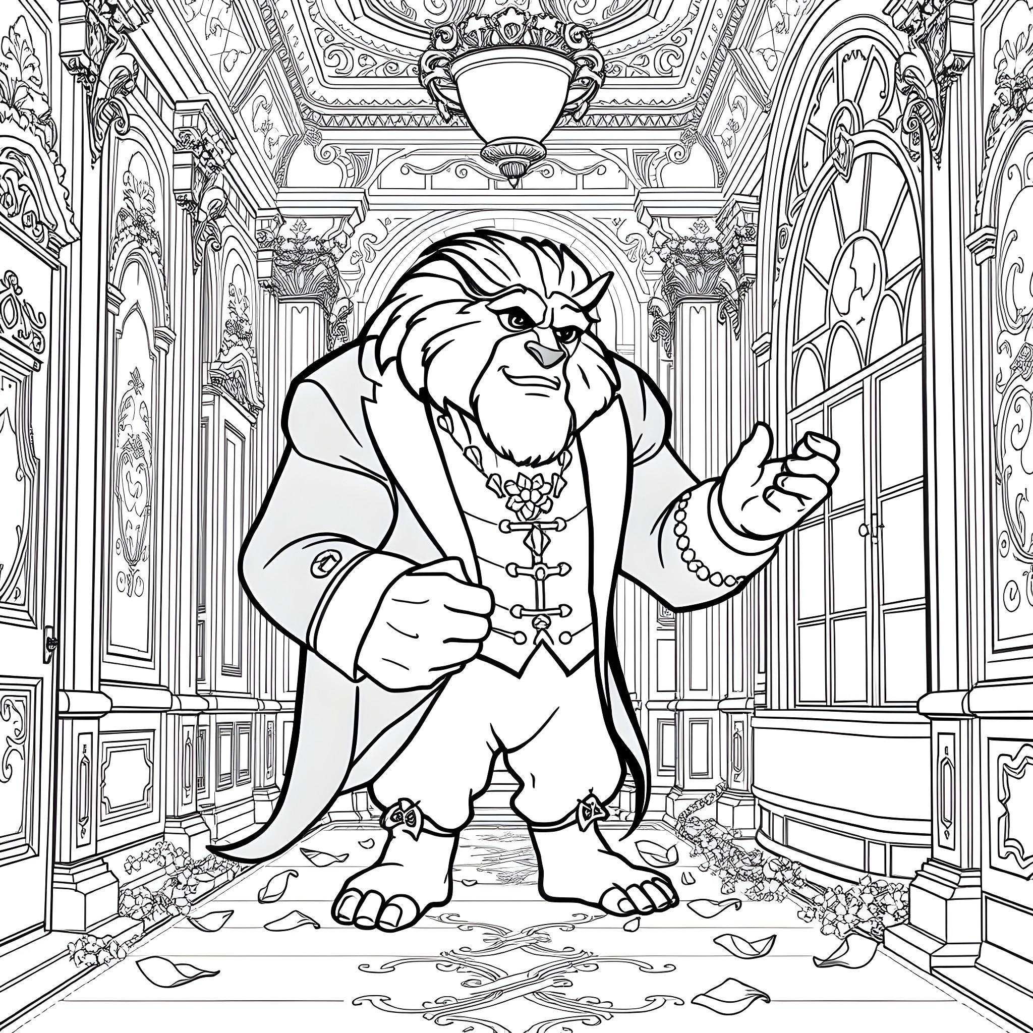 Best Beast Coloring Pages (Free Printable PDF)