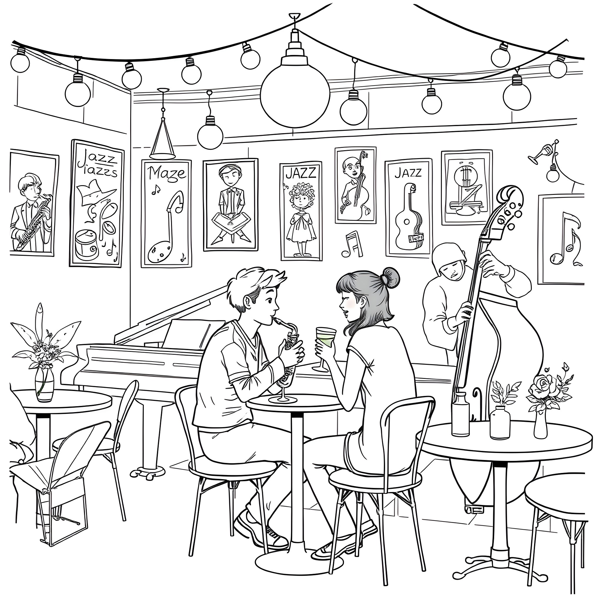 Best Cafe Coloring Pages (Free Printable PDF)