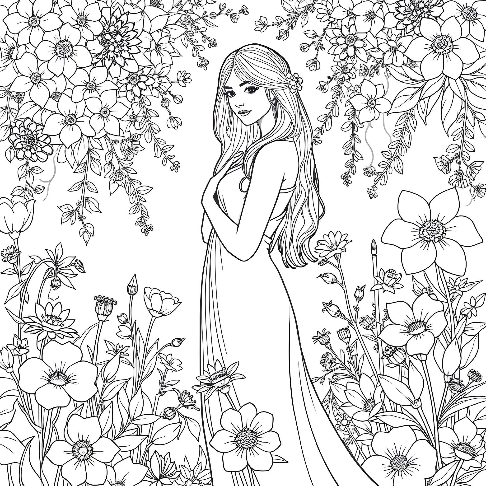 2019 Best Woman Coloring Pages (Free Printable PDFs)