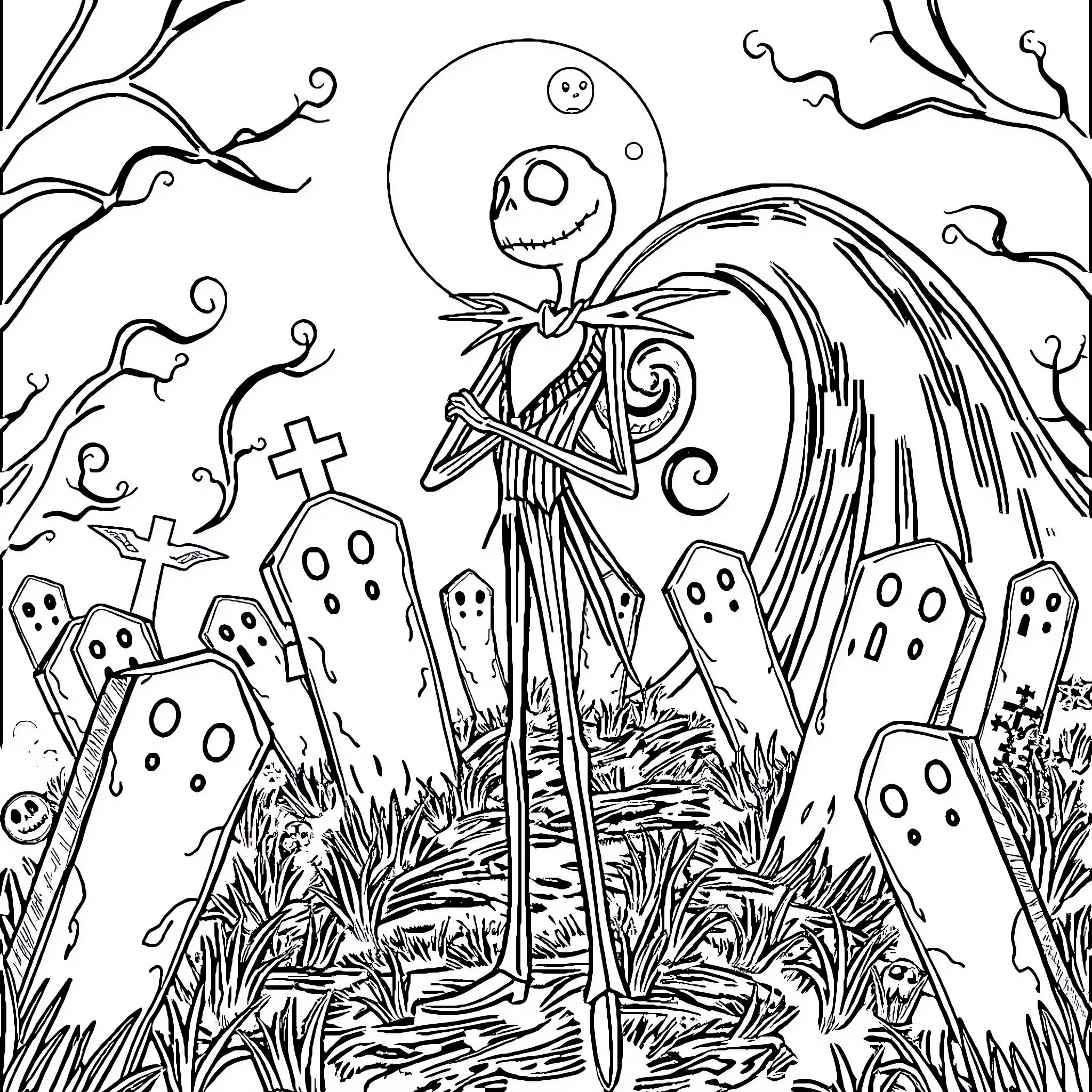 Best Jack Skellington Coloring Pages (Free Printable PDF)