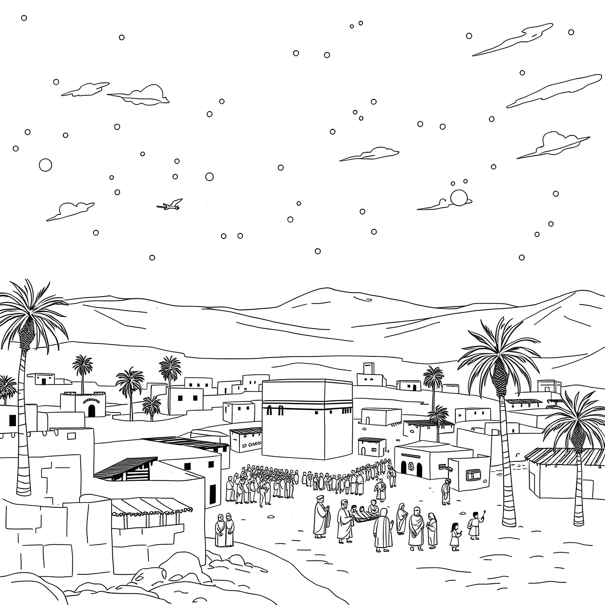 Best Muslim Coloring Pages (Free Printable PDF)